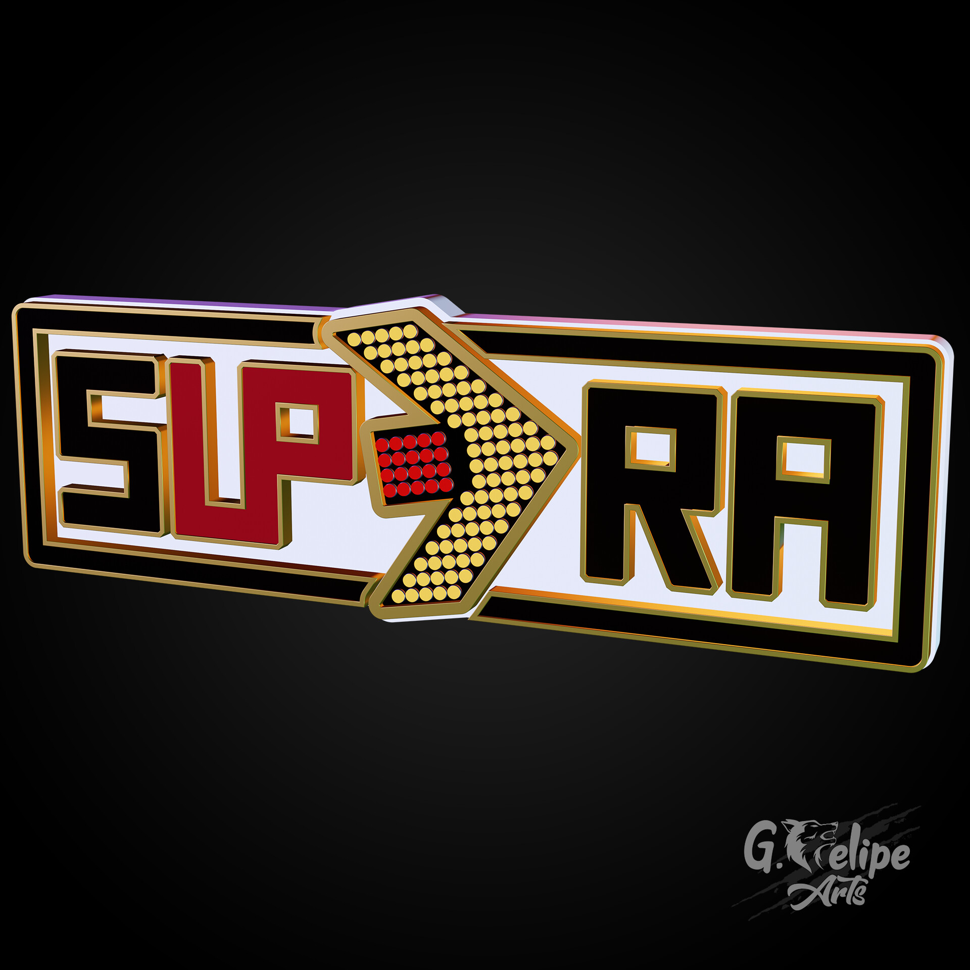 G. Felipe Arts - Logo 3D - Supera