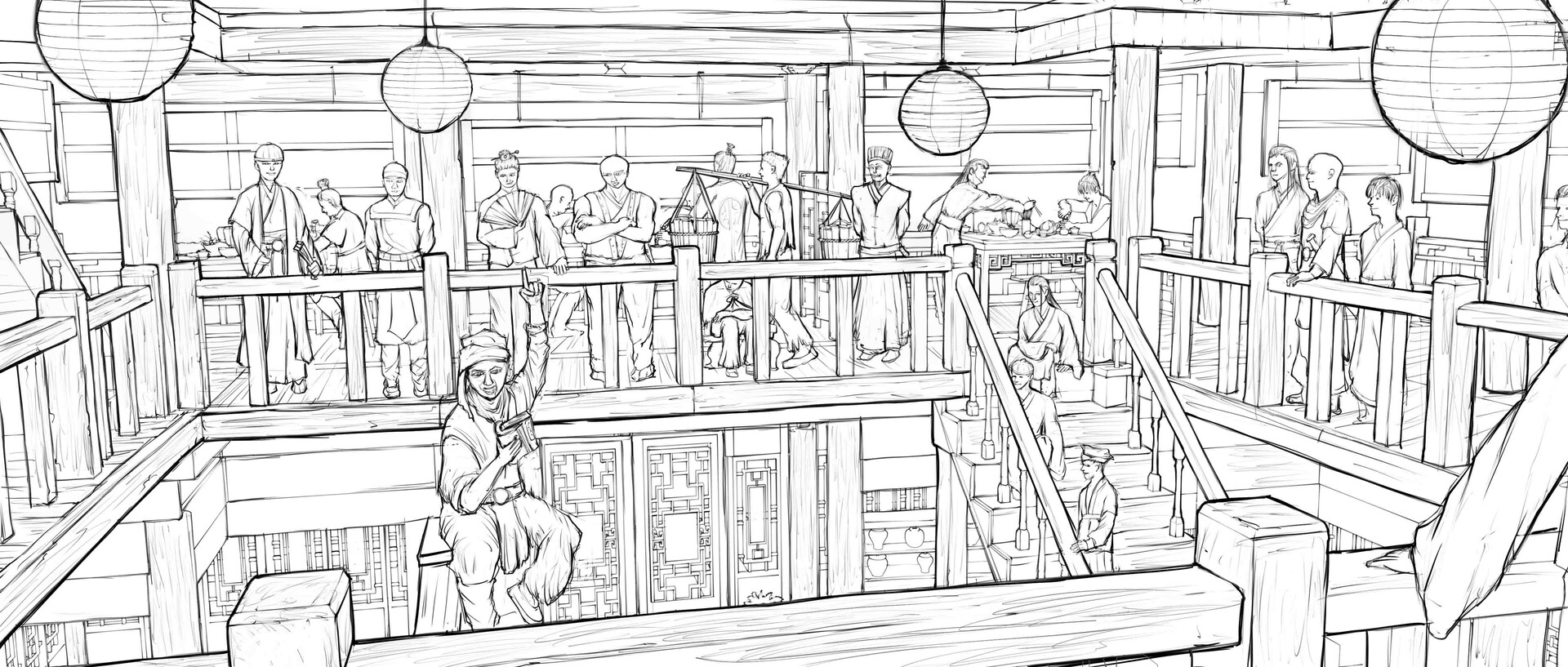 ArtStation - Tea House Activity