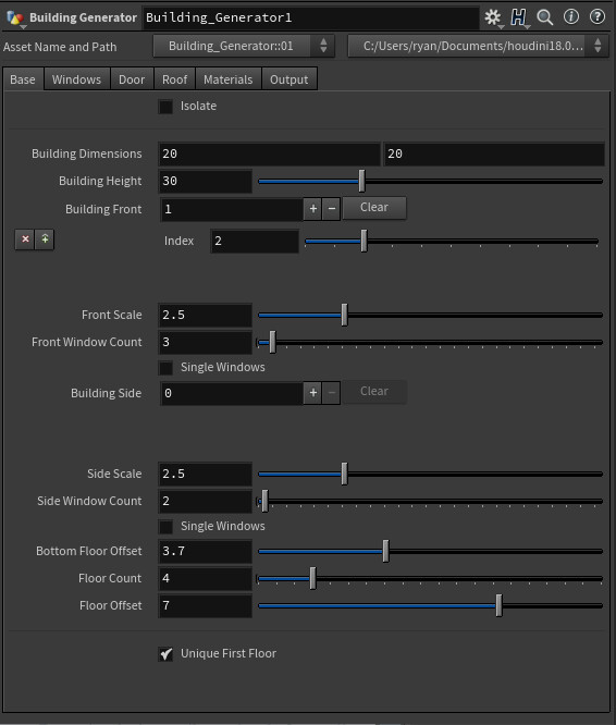 Ryan Gold - Procedural Building Generator