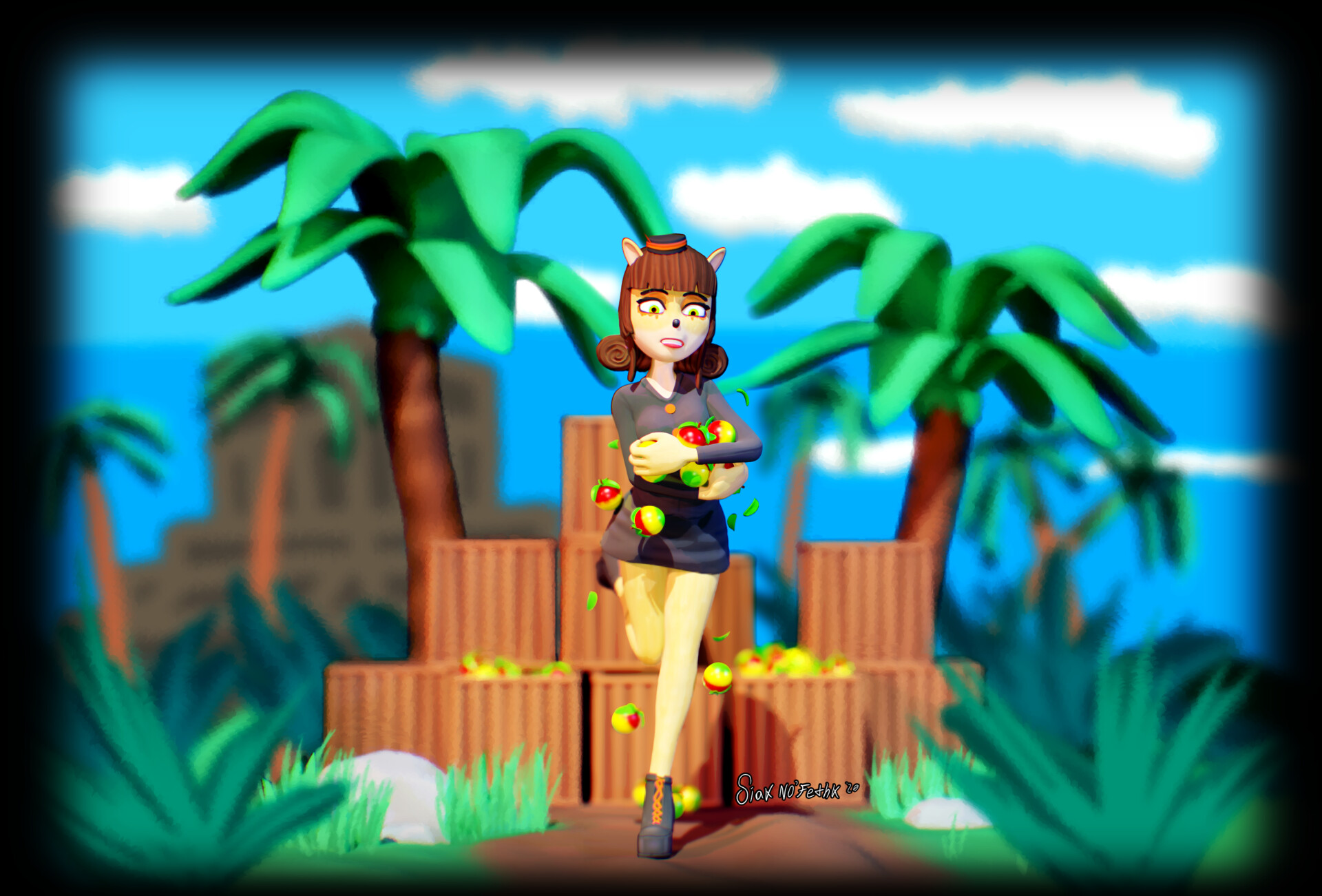 ArtStation - Why can't I hold all these wumpa fruits?!