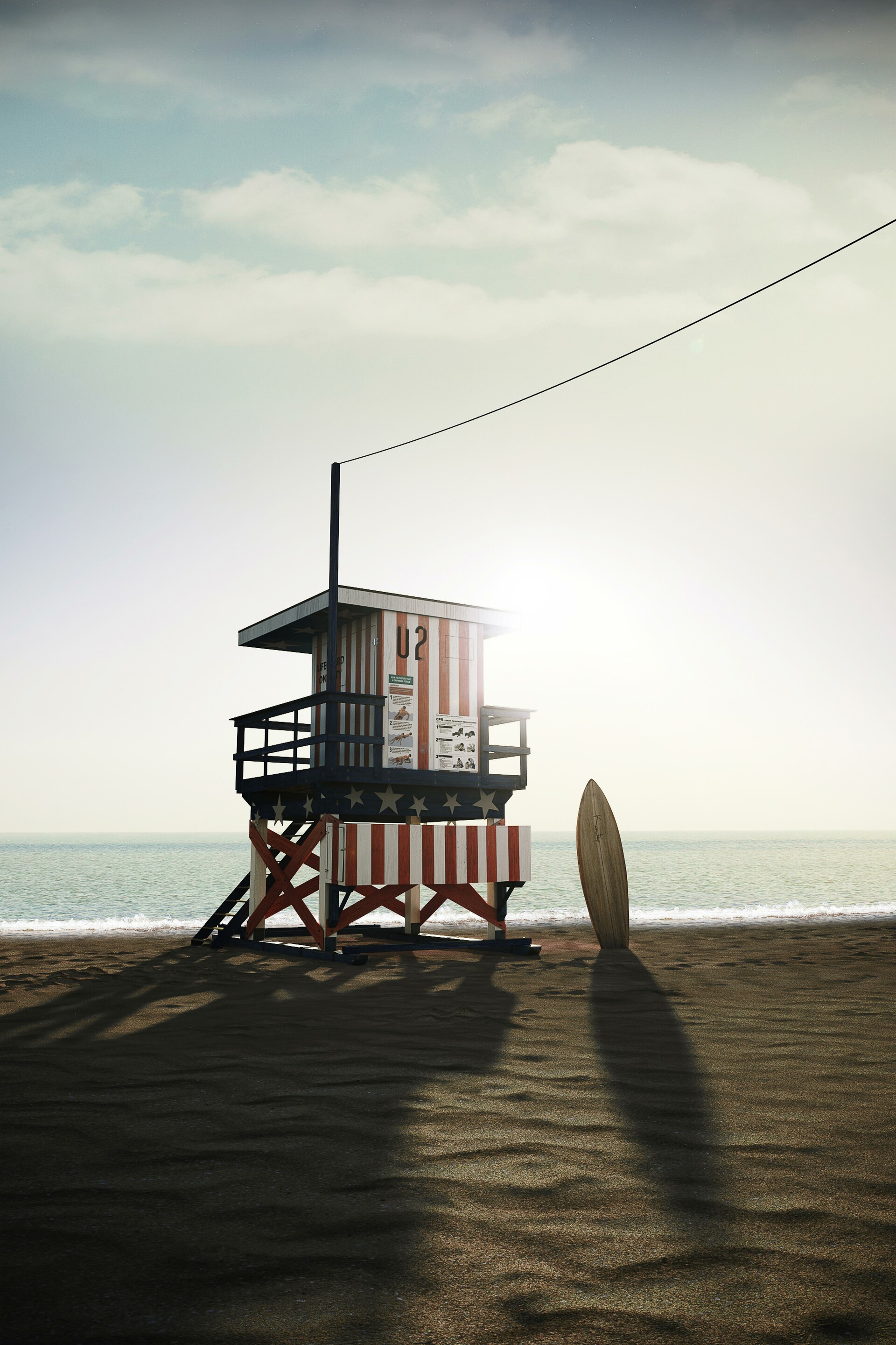 ArtStation - lifeguard tower
