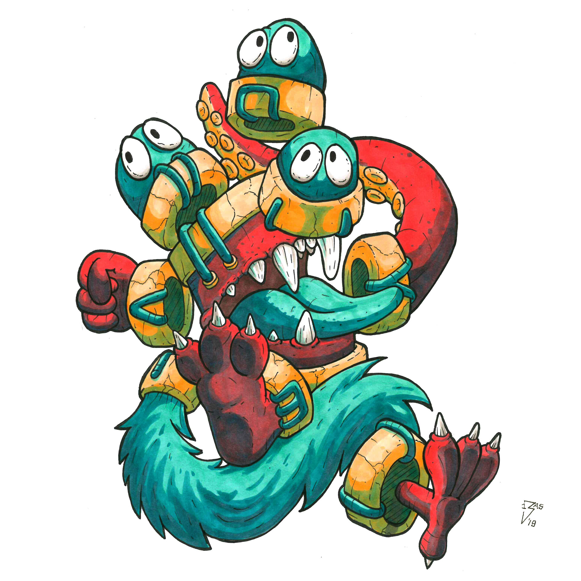 ArtStation - Tri-Totum Monster