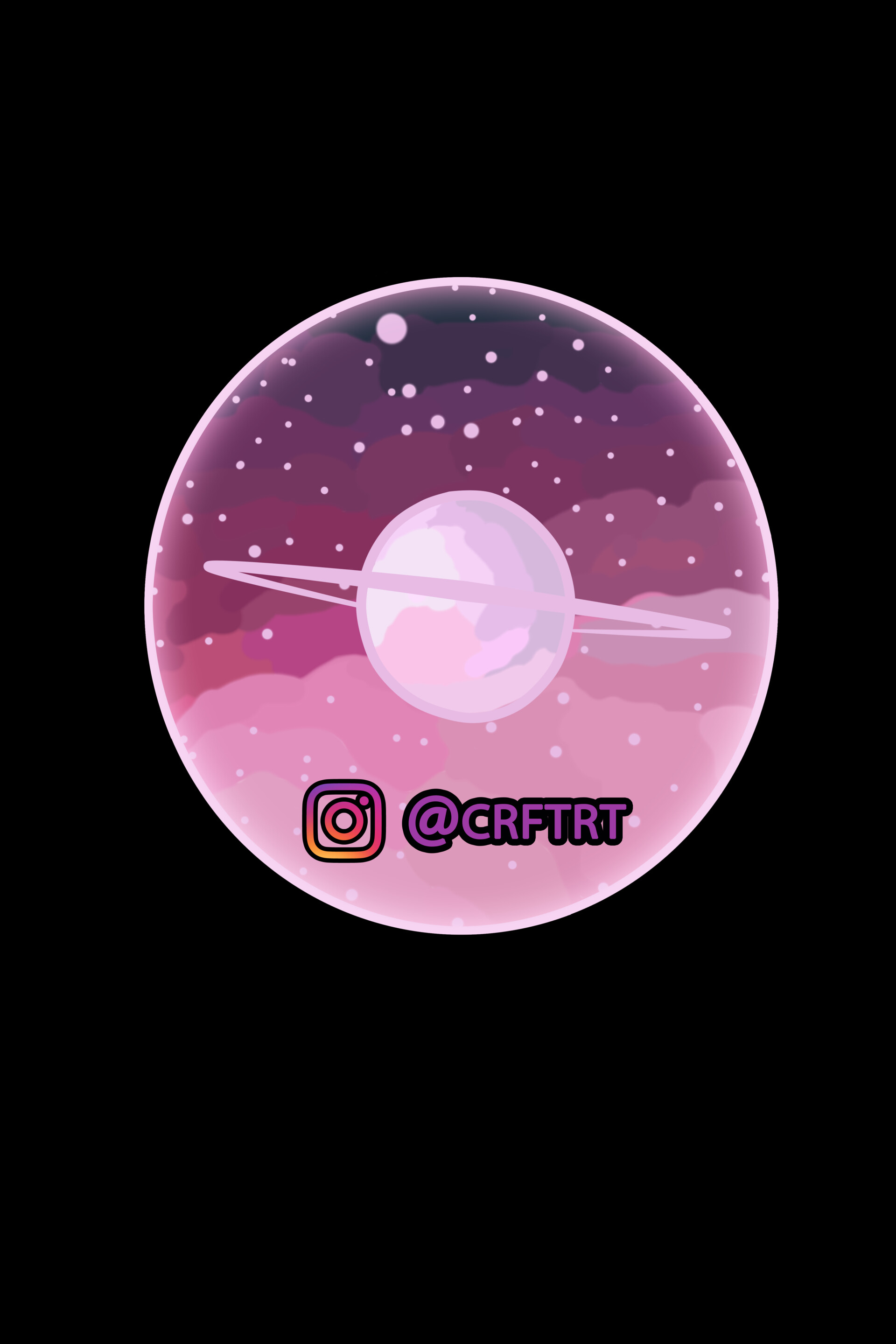 ArtStation - Abstract Neon Planet