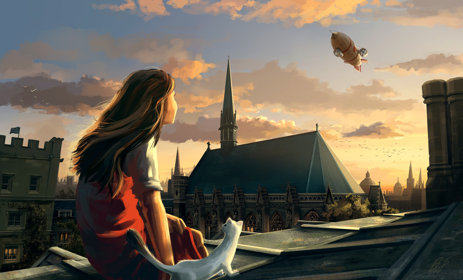 ArtStation - Lyra on the roof