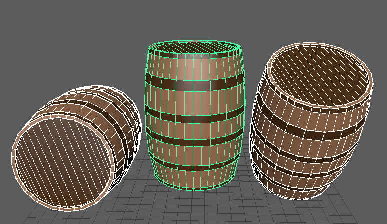 ArtStation - High_Poly_Barrel