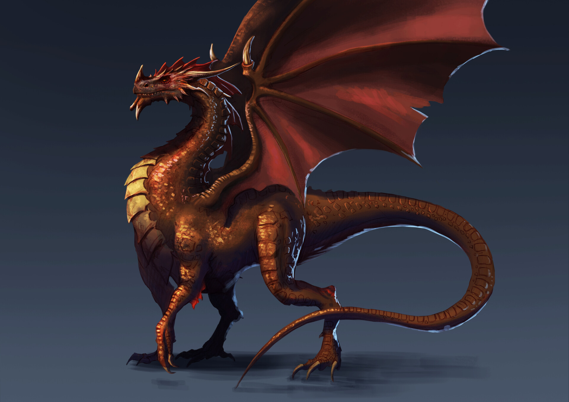 ArtStation - GOlden Dragon