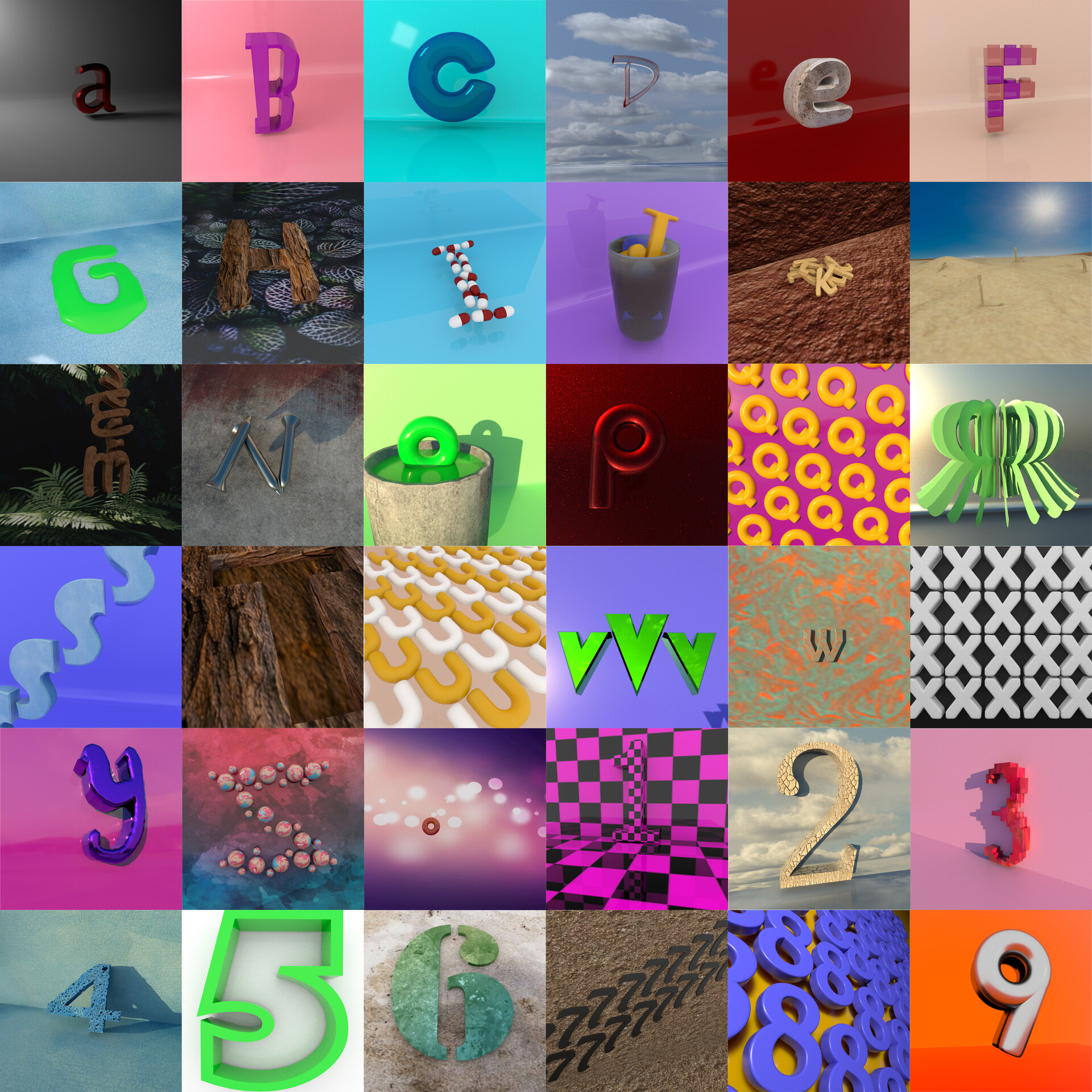 ArtStation - 36 days of type