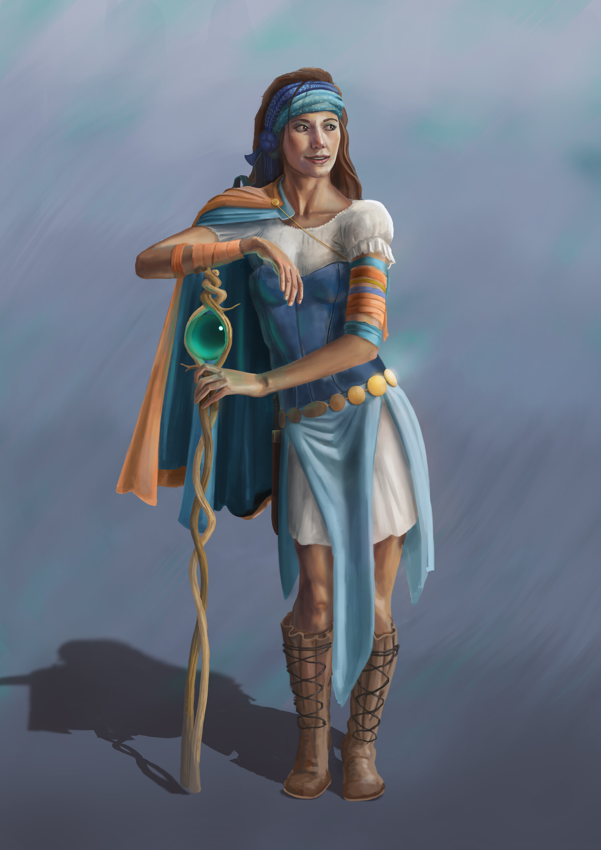 ArtStation - Traveling Wild Mage - character portrait