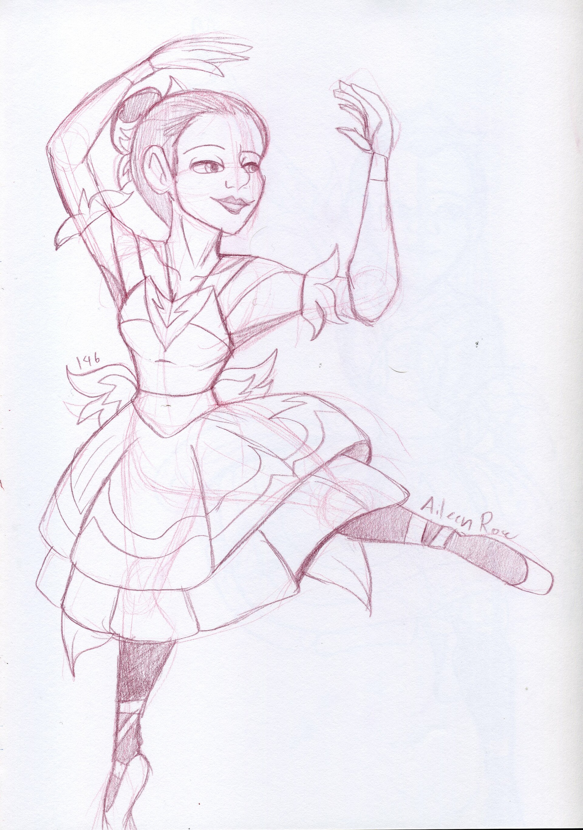 Aileen Rose - Bridget Martel Concept Sketches