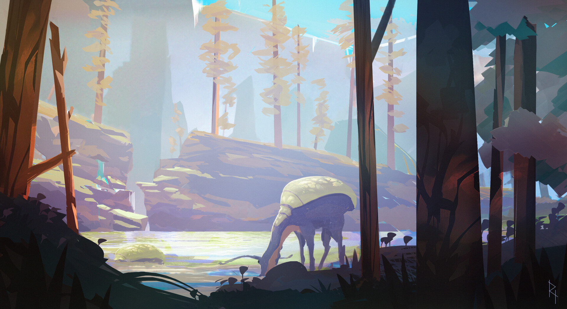 ArtStation - Alien forest