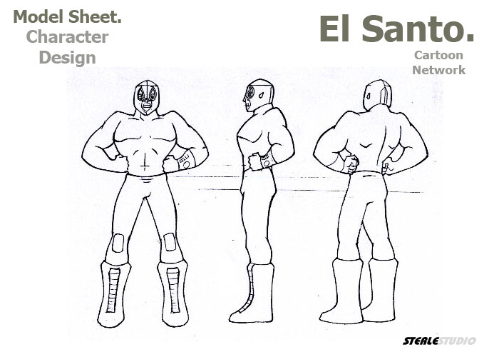 Esteban Sterle - Character design: Cartoon series “El Santo”