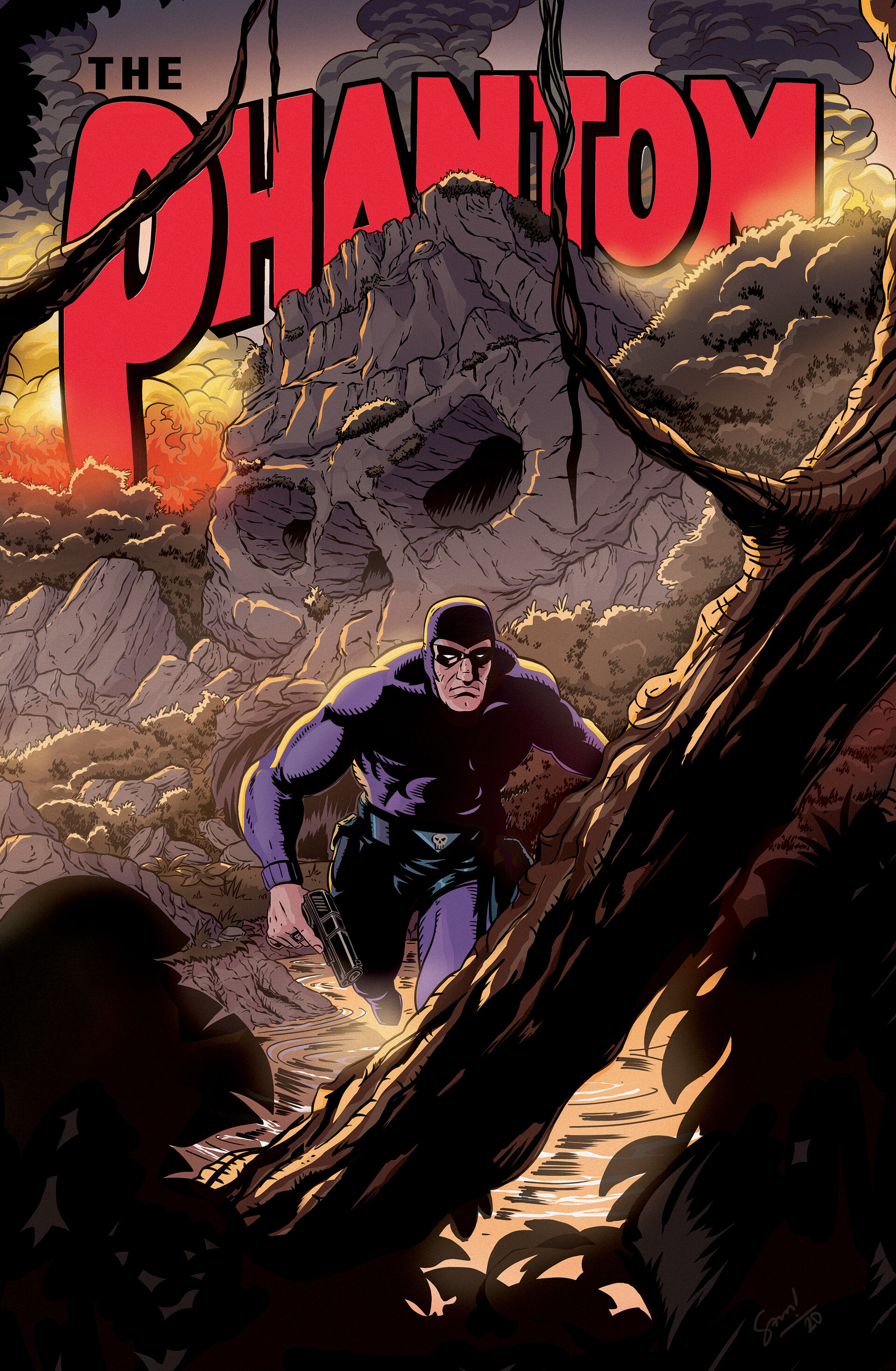 ArtStation - The Phantom by @thecomicsam, colors by me.