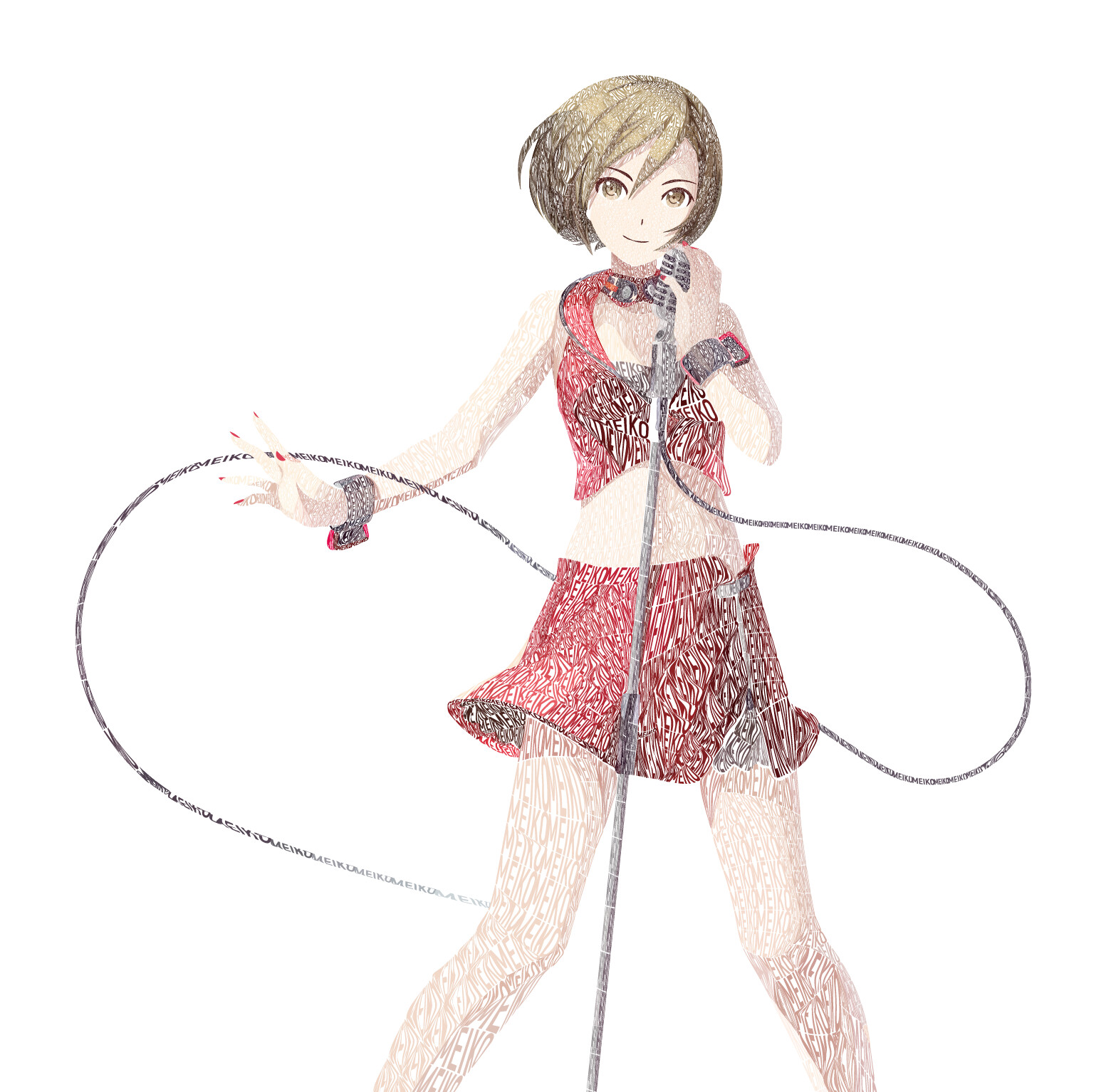 ArtStation - TYPOGRAPHICAL DIGITAL ILLUSTRATION Meiko