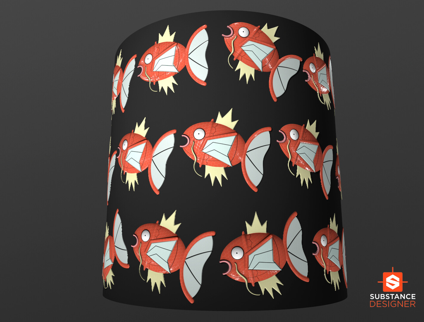 Minchan Kim - [SUBSTANCE DESIGNER Training] Pokemon - Magikarp Fan Art
