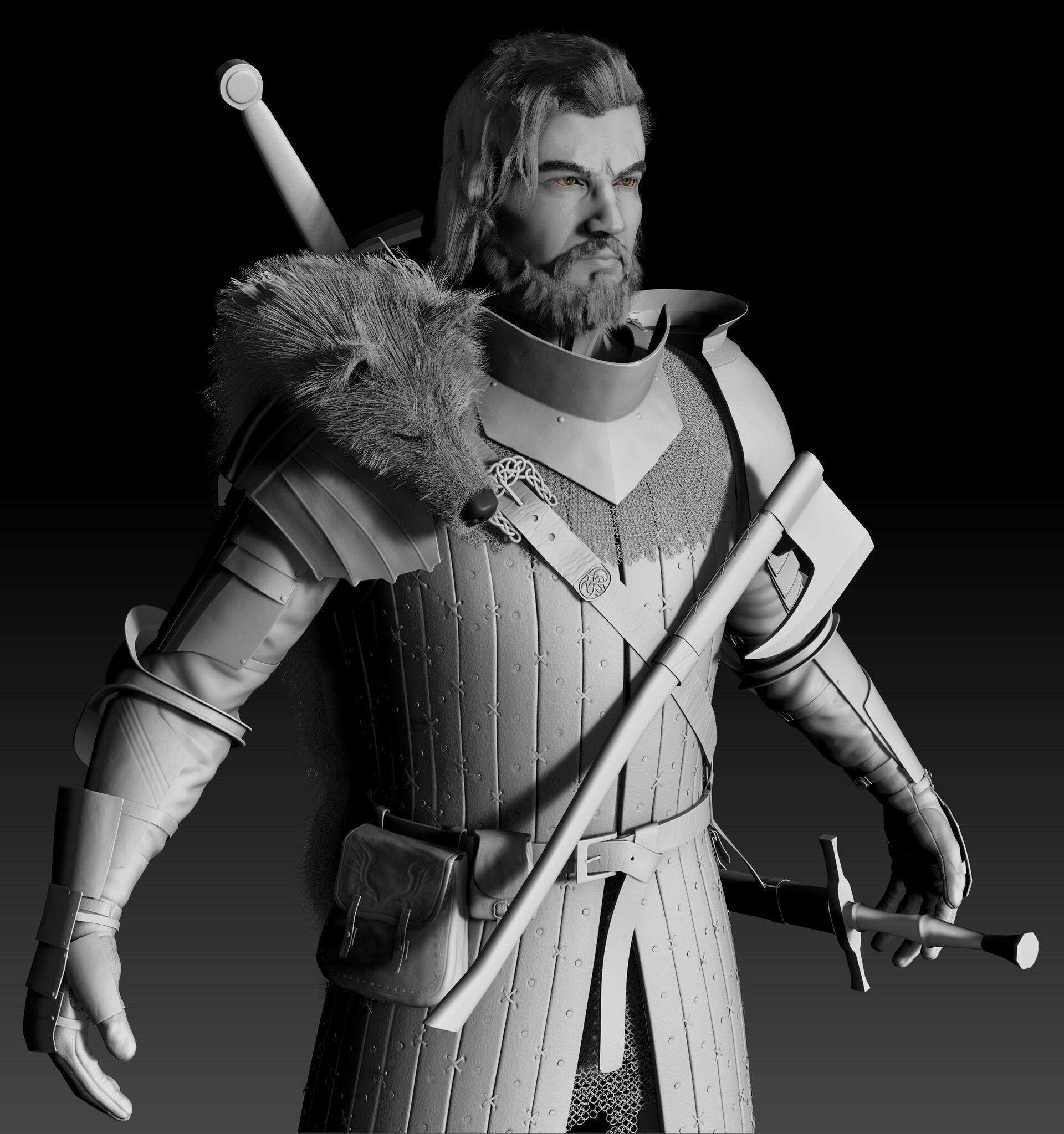 ArtStation - Knight Sculpt in Zbrush