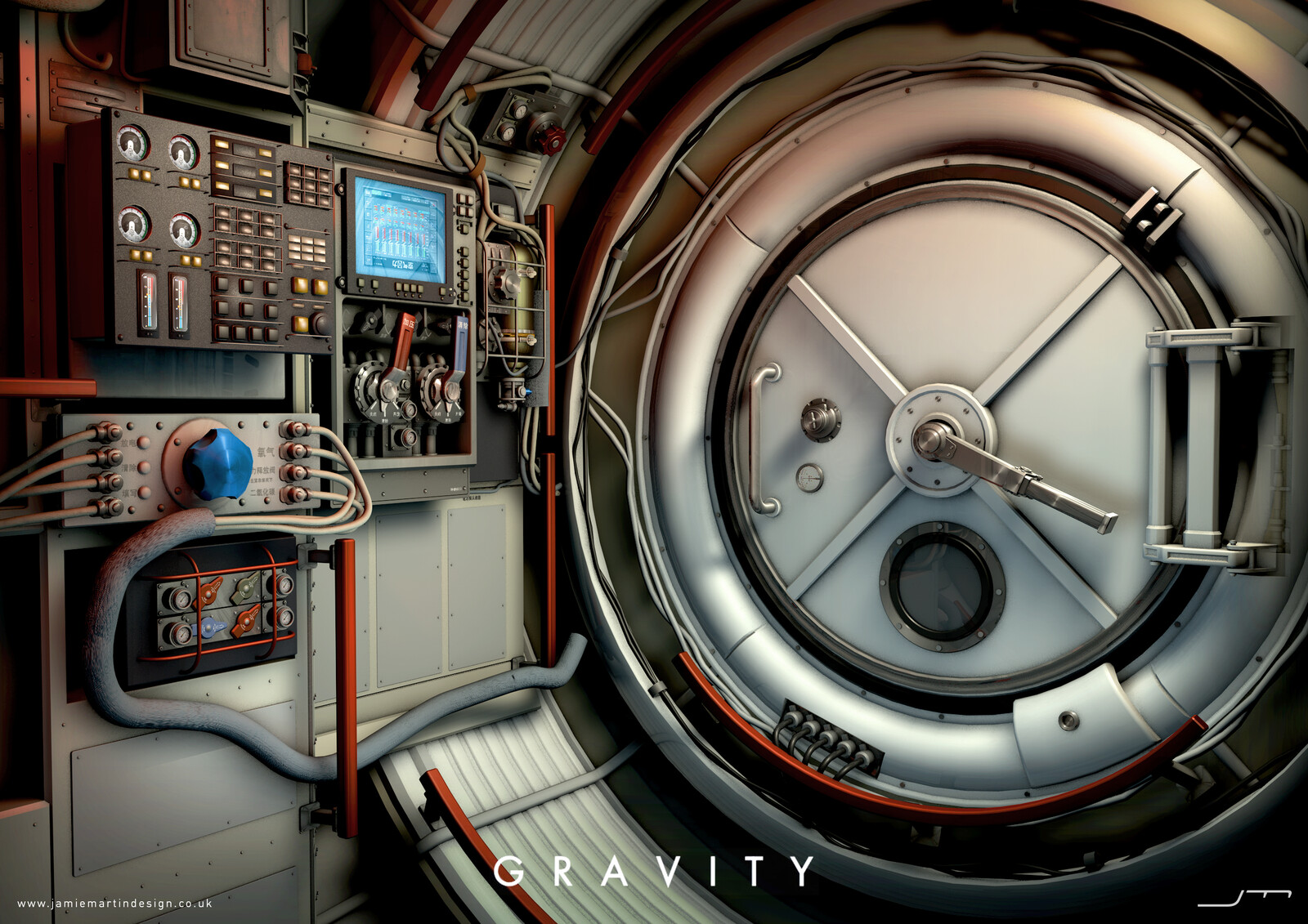 Jamie Martin - "Gravity" movie - Airlock concepts