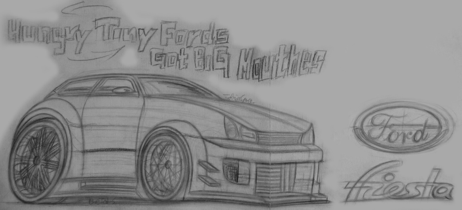 ArtStation - Ford Fiesta Mk 4 Toon