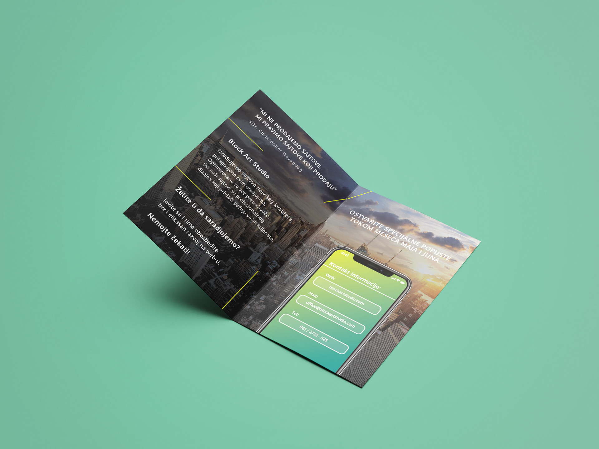 Darko Milic - Block Art Studio - Brochure Design