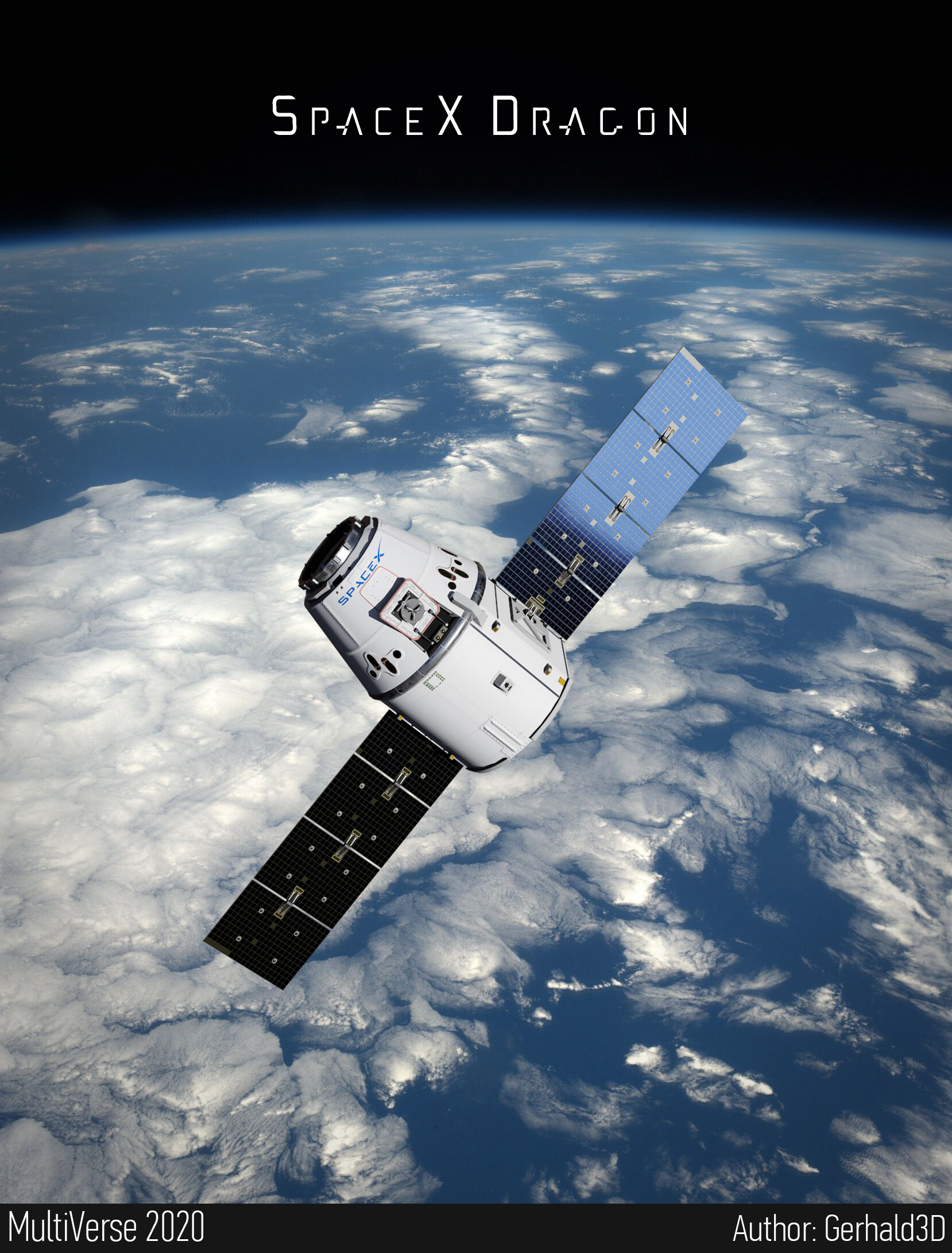ArtStation - SpaceX Dragon Spacecraft