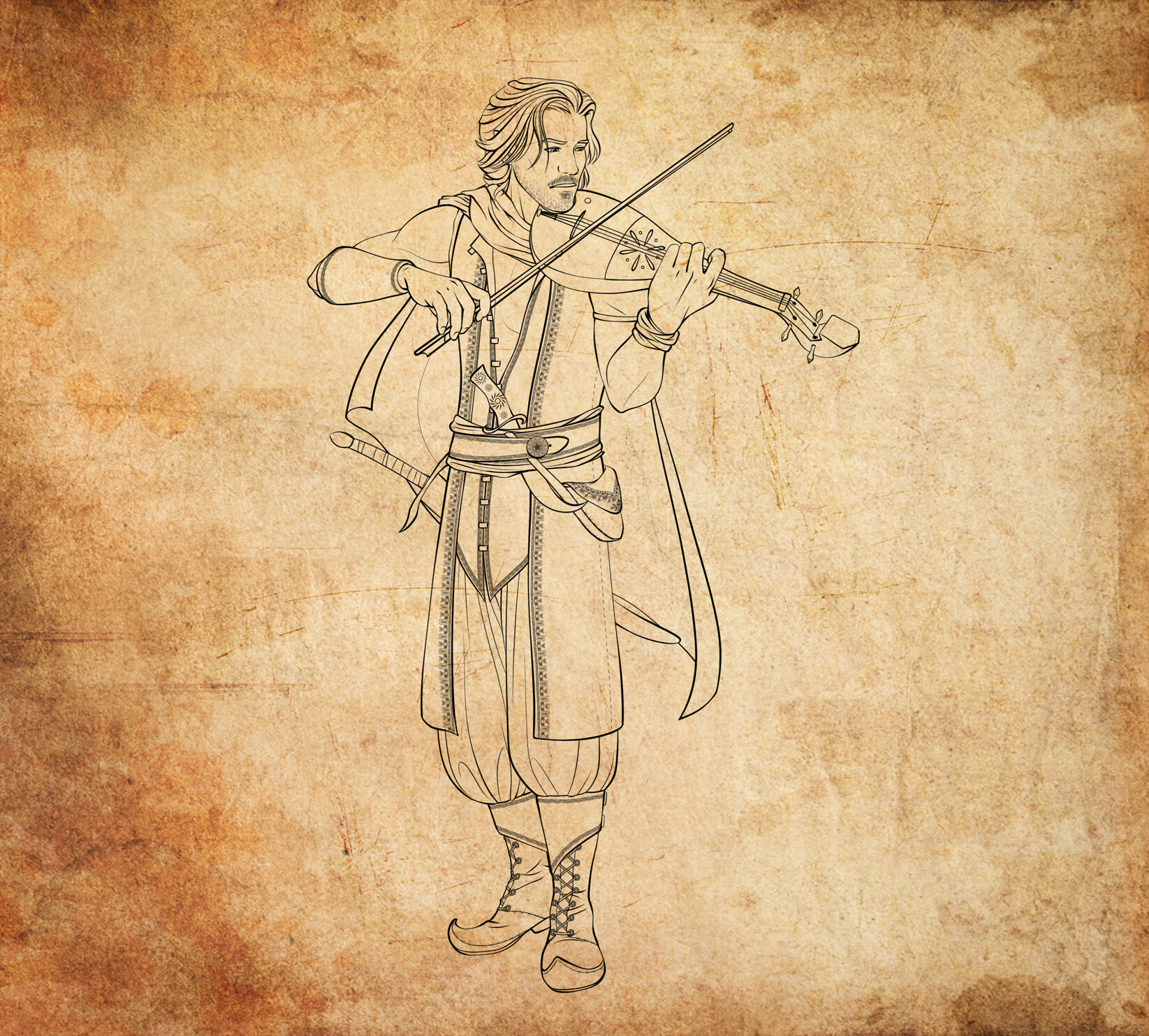 ArtStation - Mike's Bard Round1