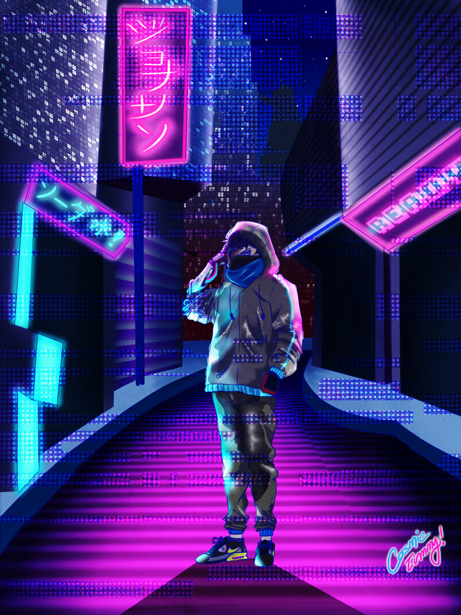 ArtStation - Japanese cyberpunk
