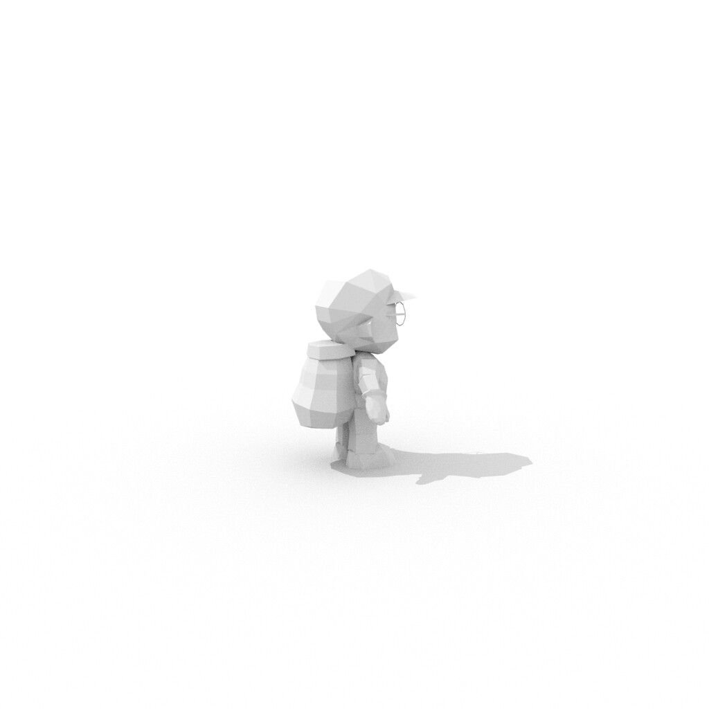 ArtStation - N64 Character project - Modelling Exercise