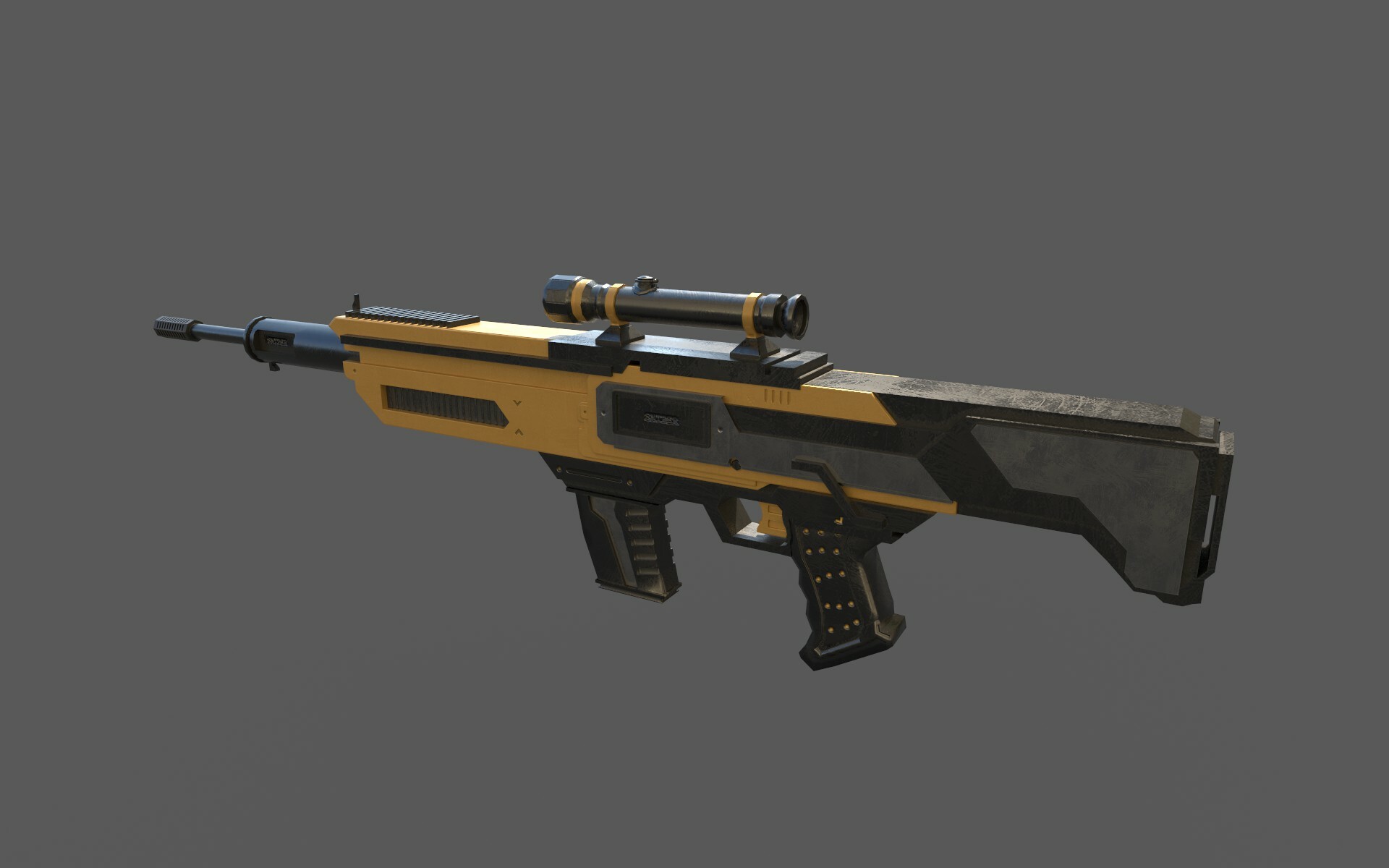 ArtStation - Gun Modeling and Texturing