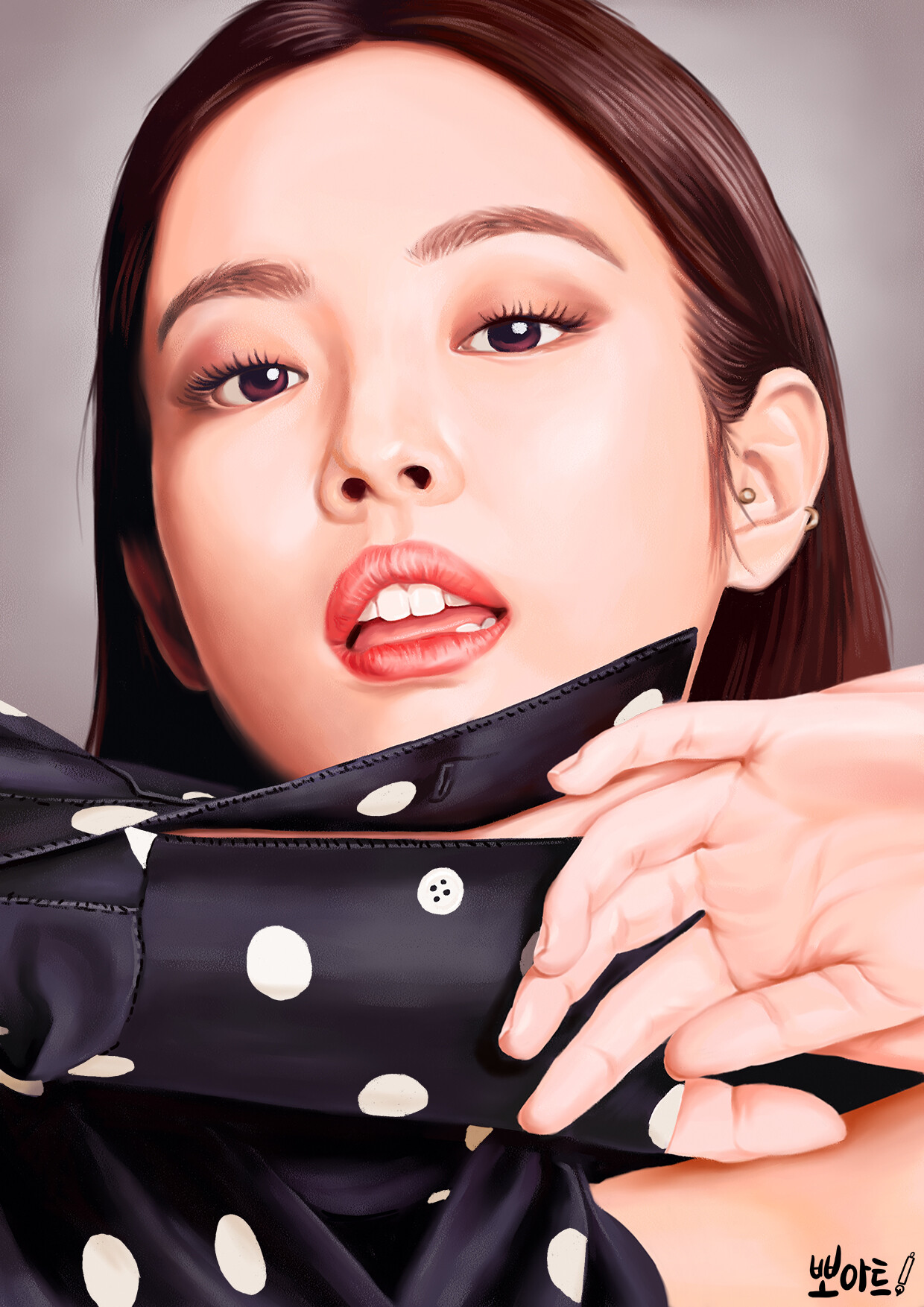 ArtStation - 블랙핑크 제니 인물화 / BLACKPINK - JENNIE [portrait ]