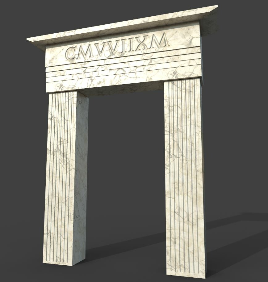 ArtStation - Roman Door Frame, Cameron Munro