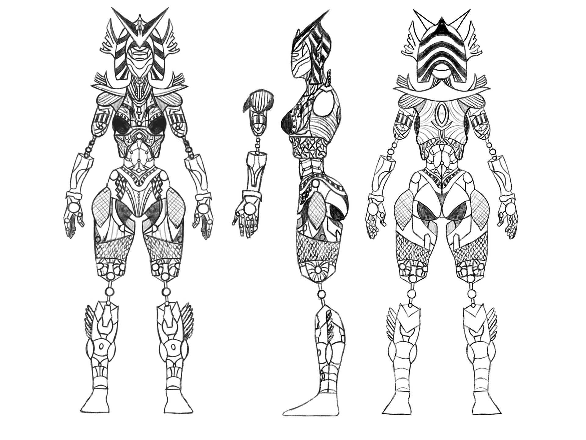 Character Concept Side View