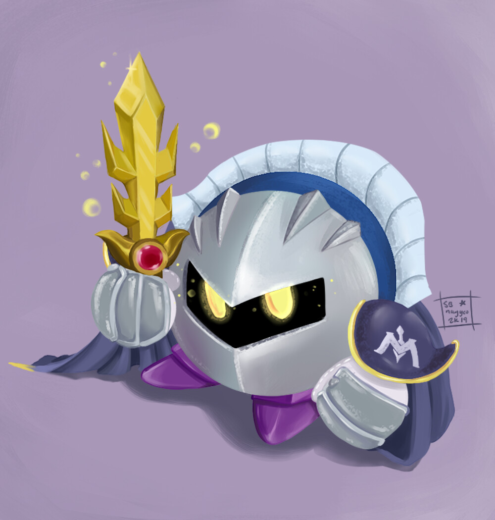 how to draw meta knight from super smash bros