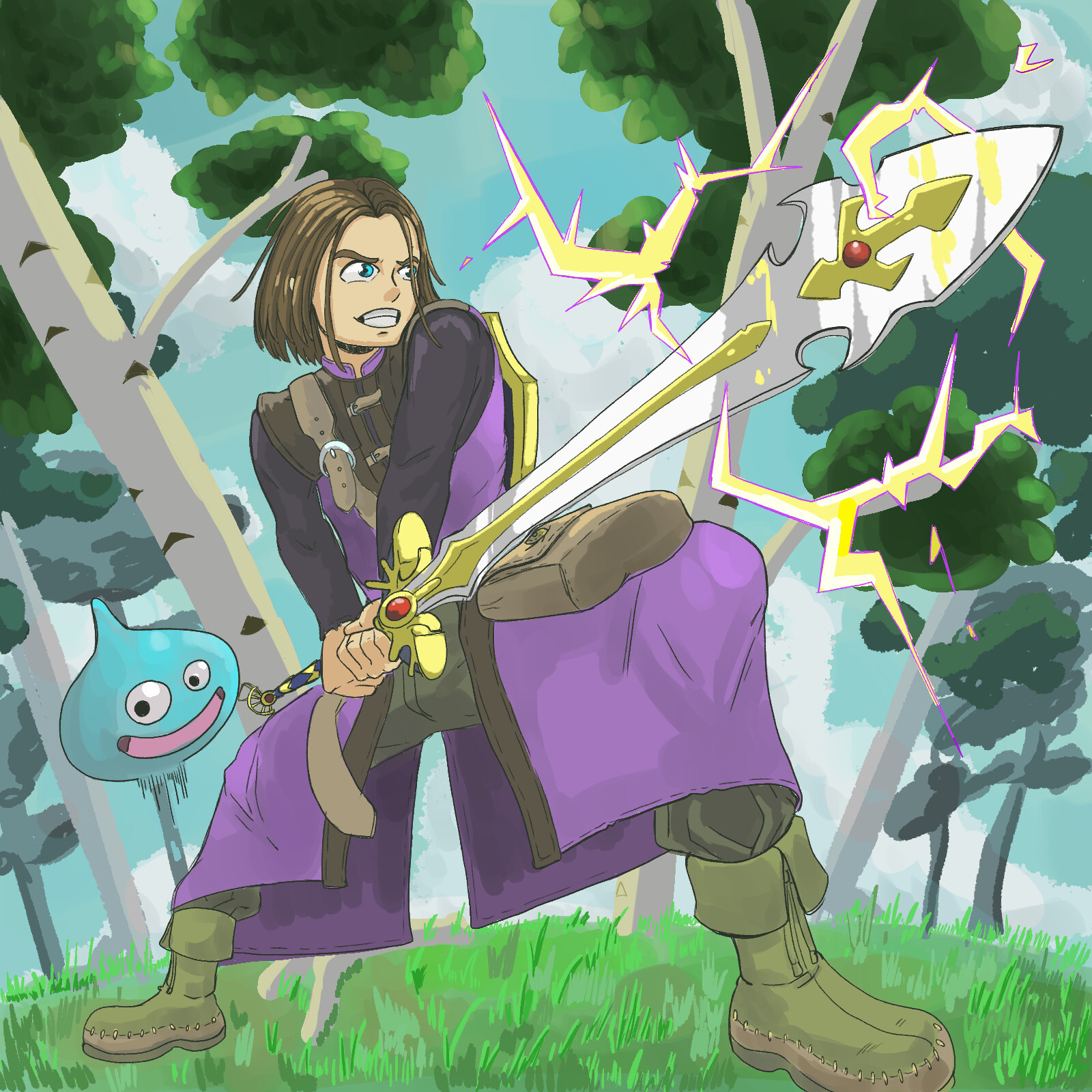 ArtStation - Hero Dragon quest XI Fanart