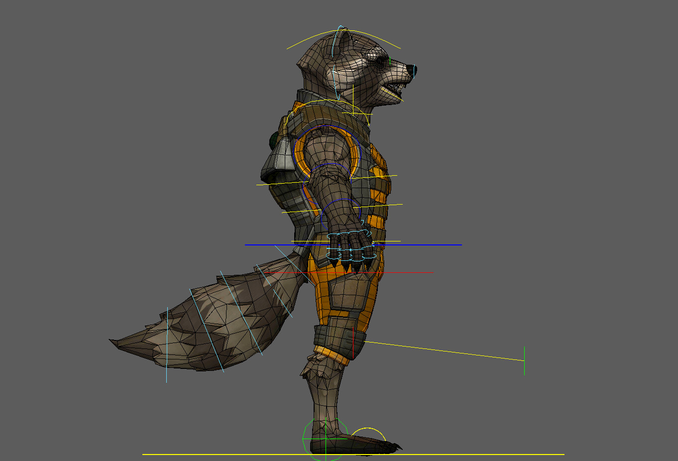 Roman Savelyev - Custom rig and skinning. Attention this is not done in ...