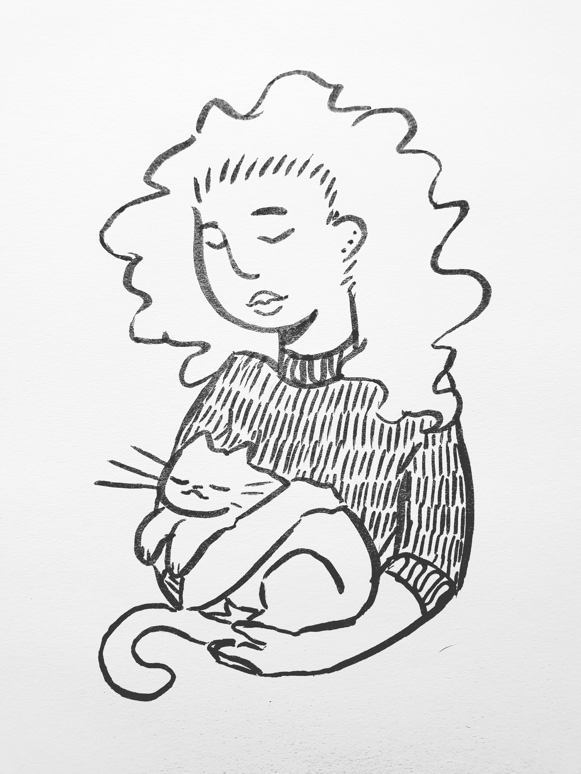 ArtStation - Holding a cat