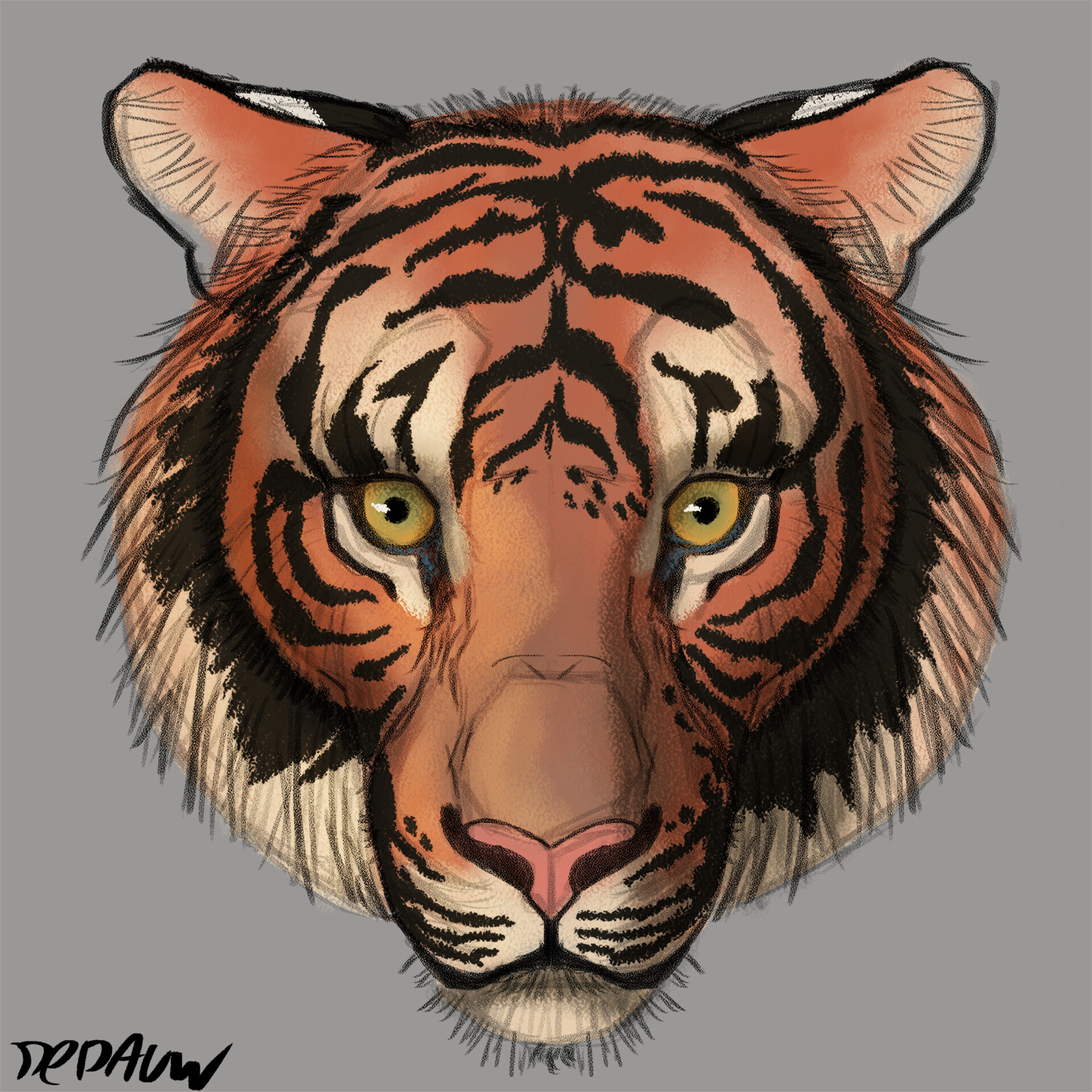 ArtStation - Tiger Head
