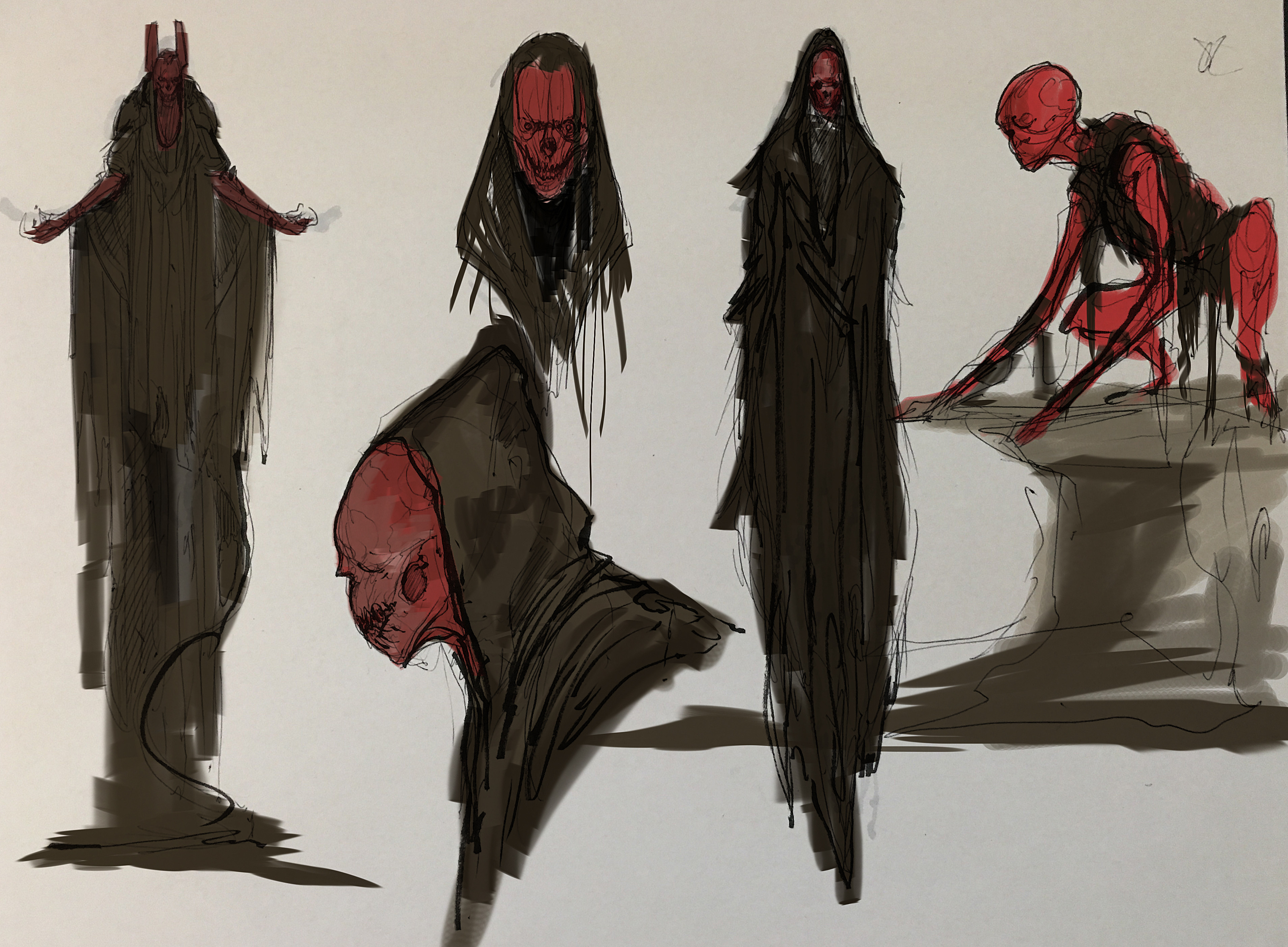 how to draw red skull infinity war