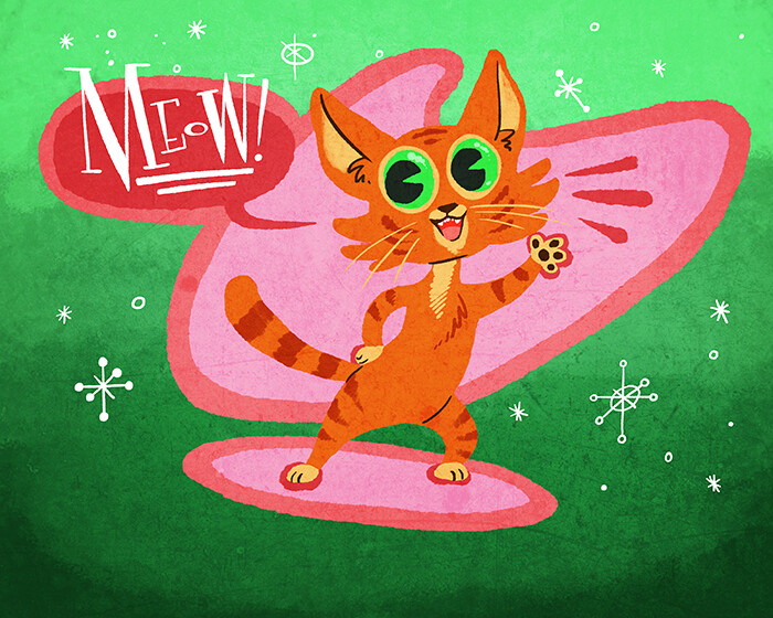 ArtStation - Children's Book Cat Illustration