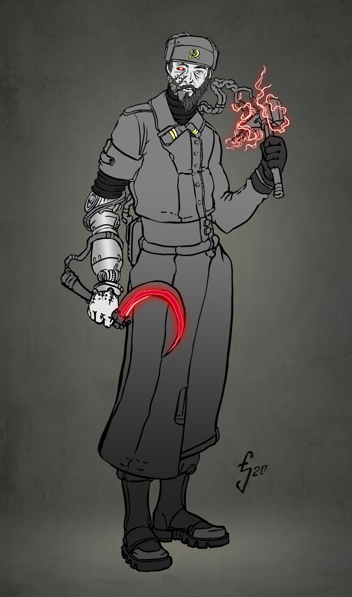 ArtStation - Dieselpunk Soviet Soldier