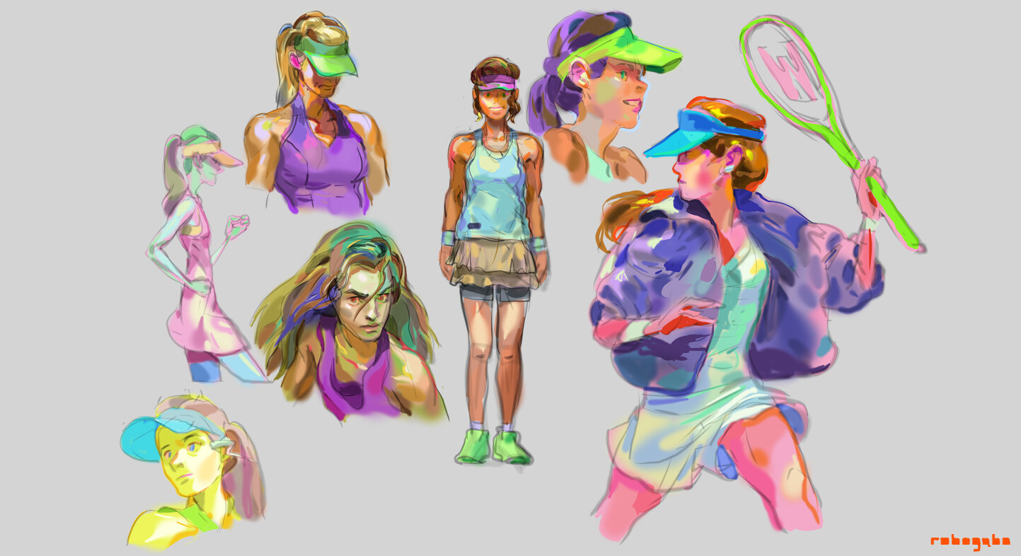 ArtStation - Tennis War Studies