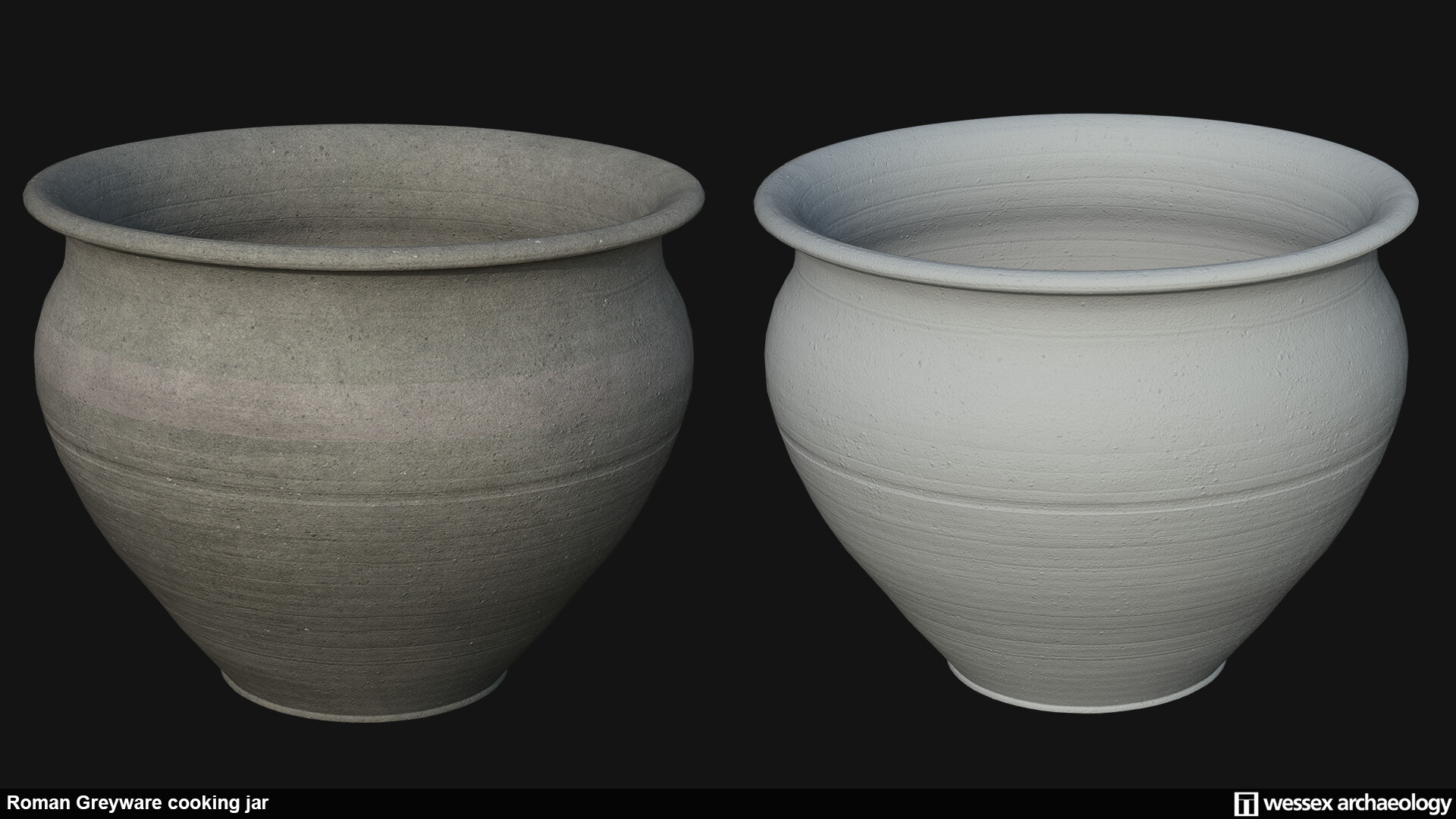 Wessex Archaeology - Roman Greyware Cooking Jar