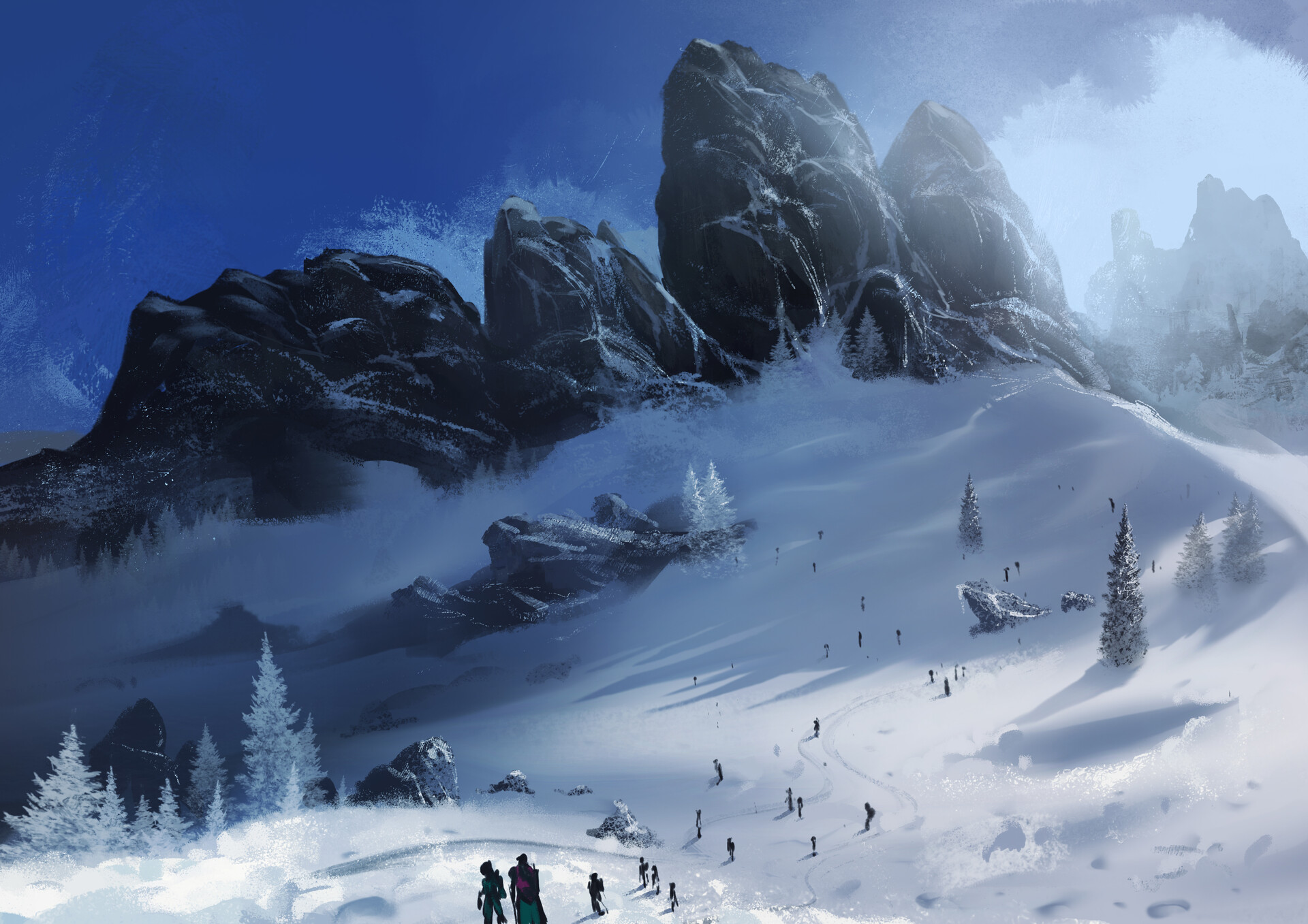 ArtStation - MOUNTAIN SLOPE