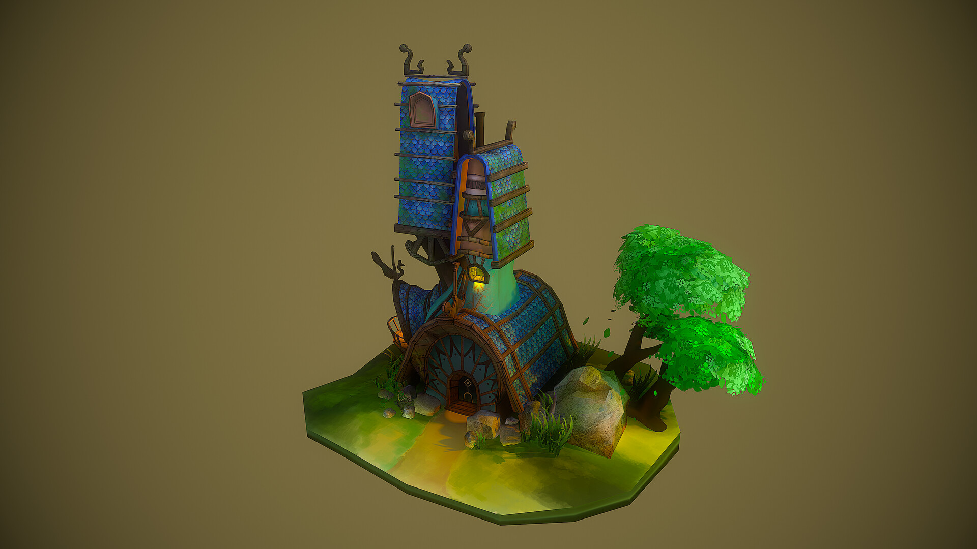 ArtStation - Stylized Spirit House