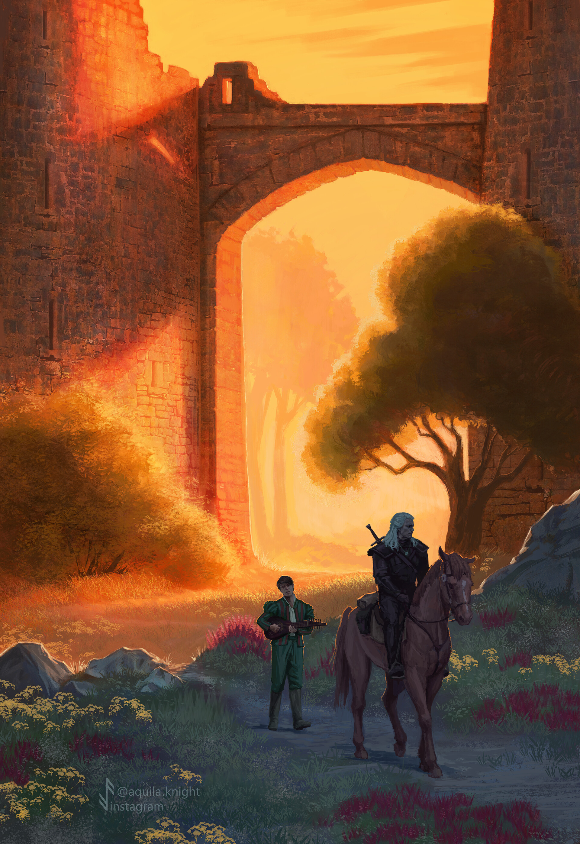 ArtStation - The Witcher on the road