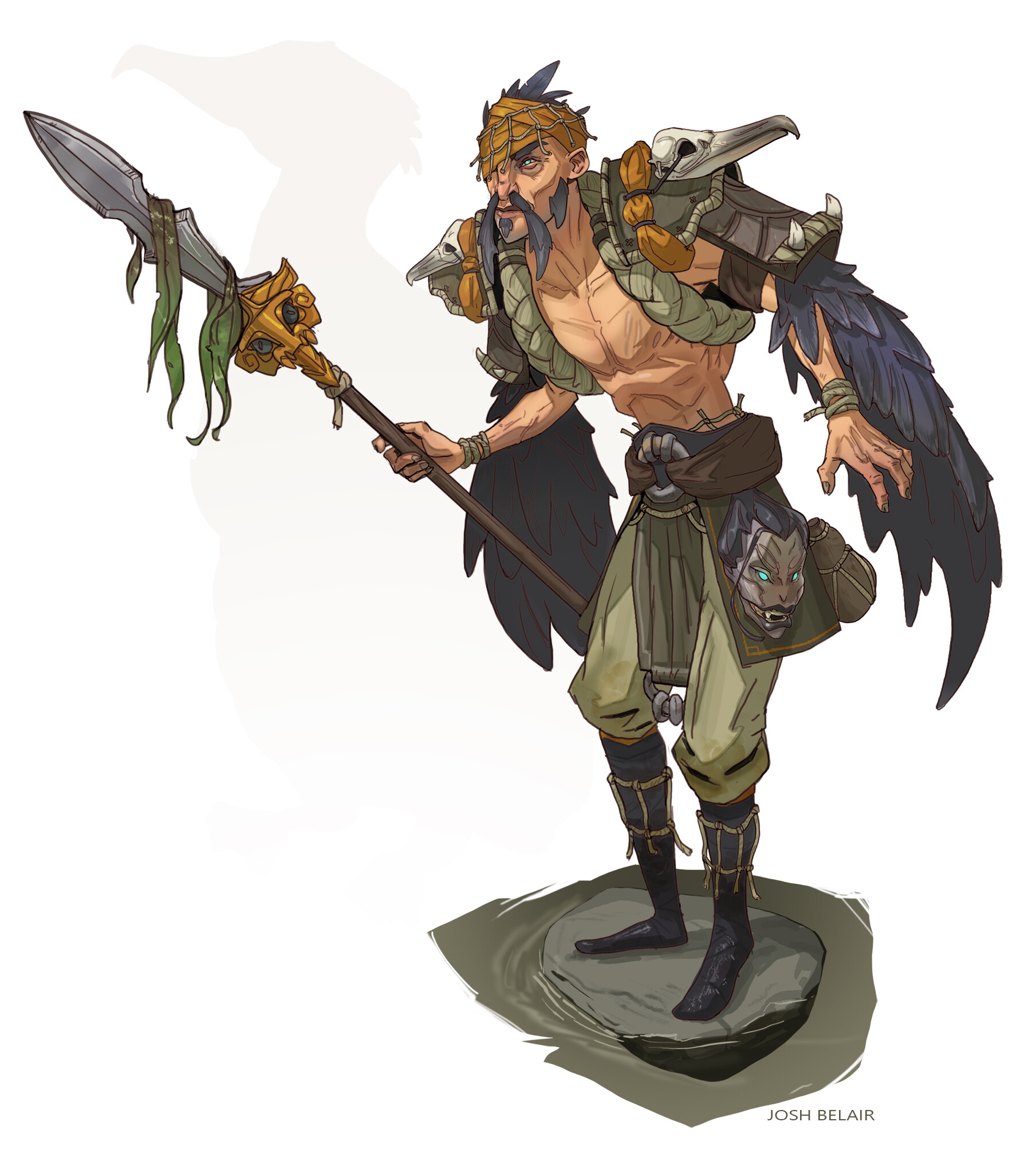 ArtStation - Character Design Challenge - Cormorant Fisherman