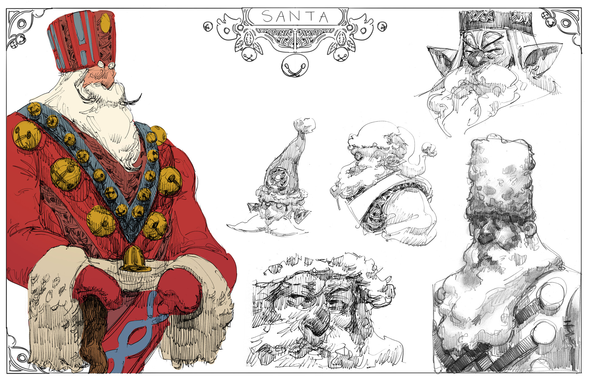 ArtStation - Santa Claus Sketches