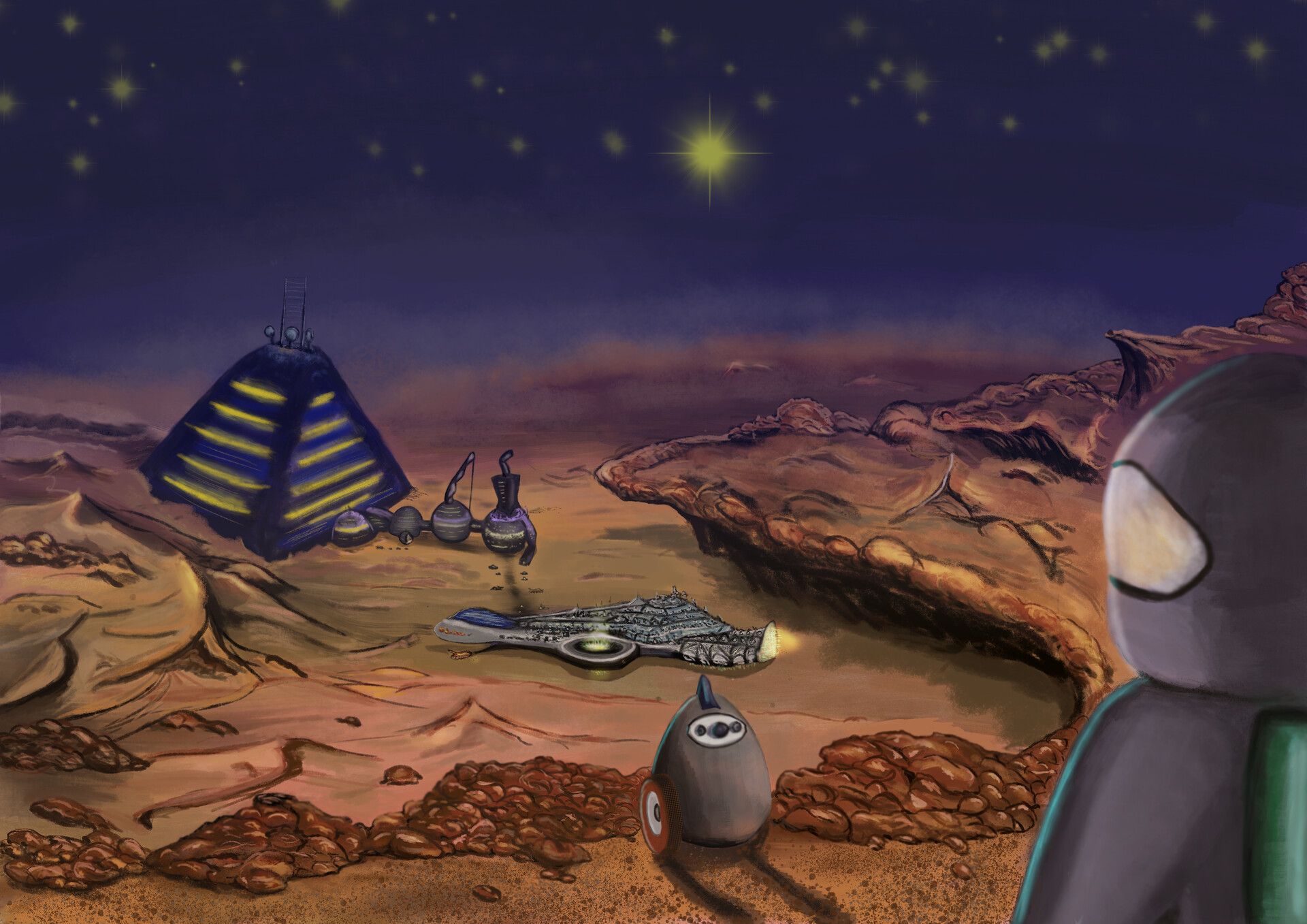 ArtStation - Concept Mars City