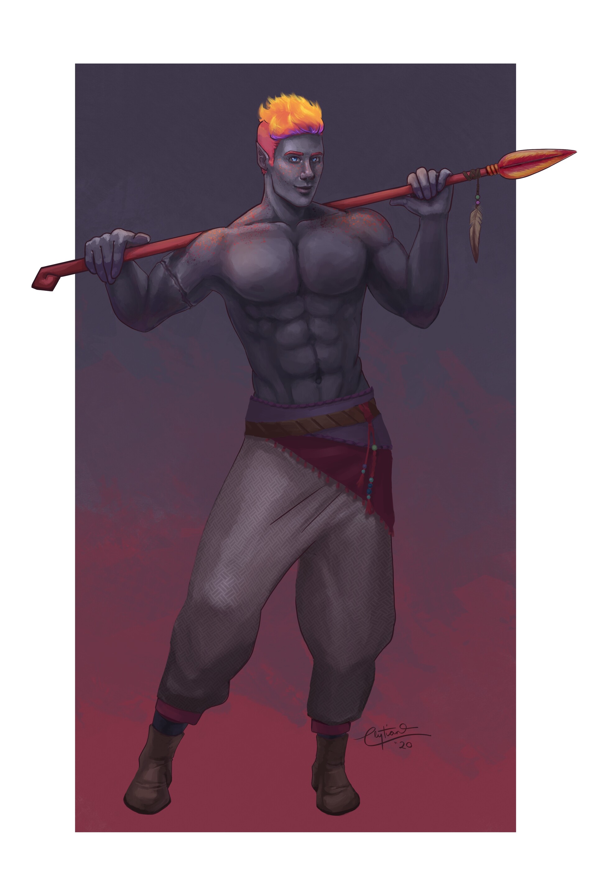 ArtStation - Fire genasi