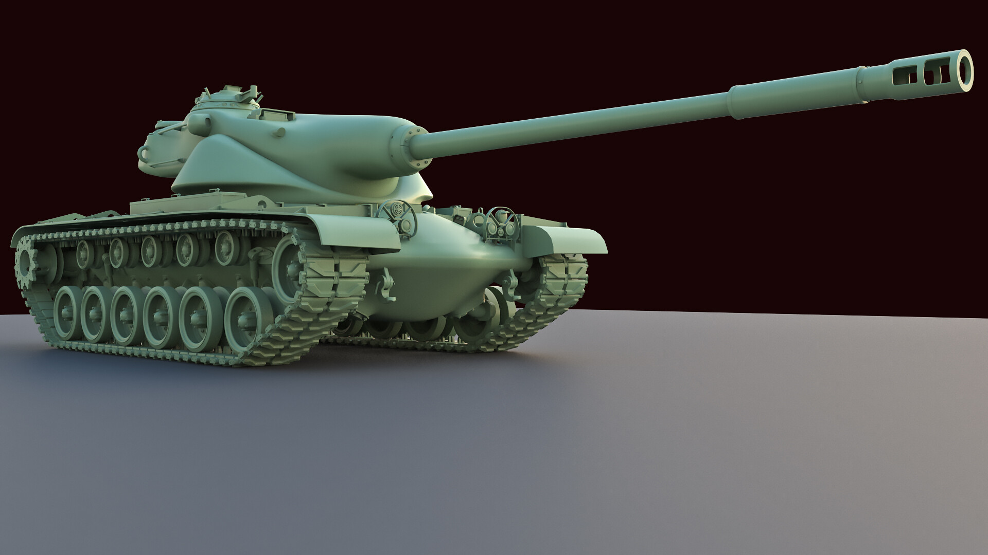 ArtStation - experimental tank T54E1