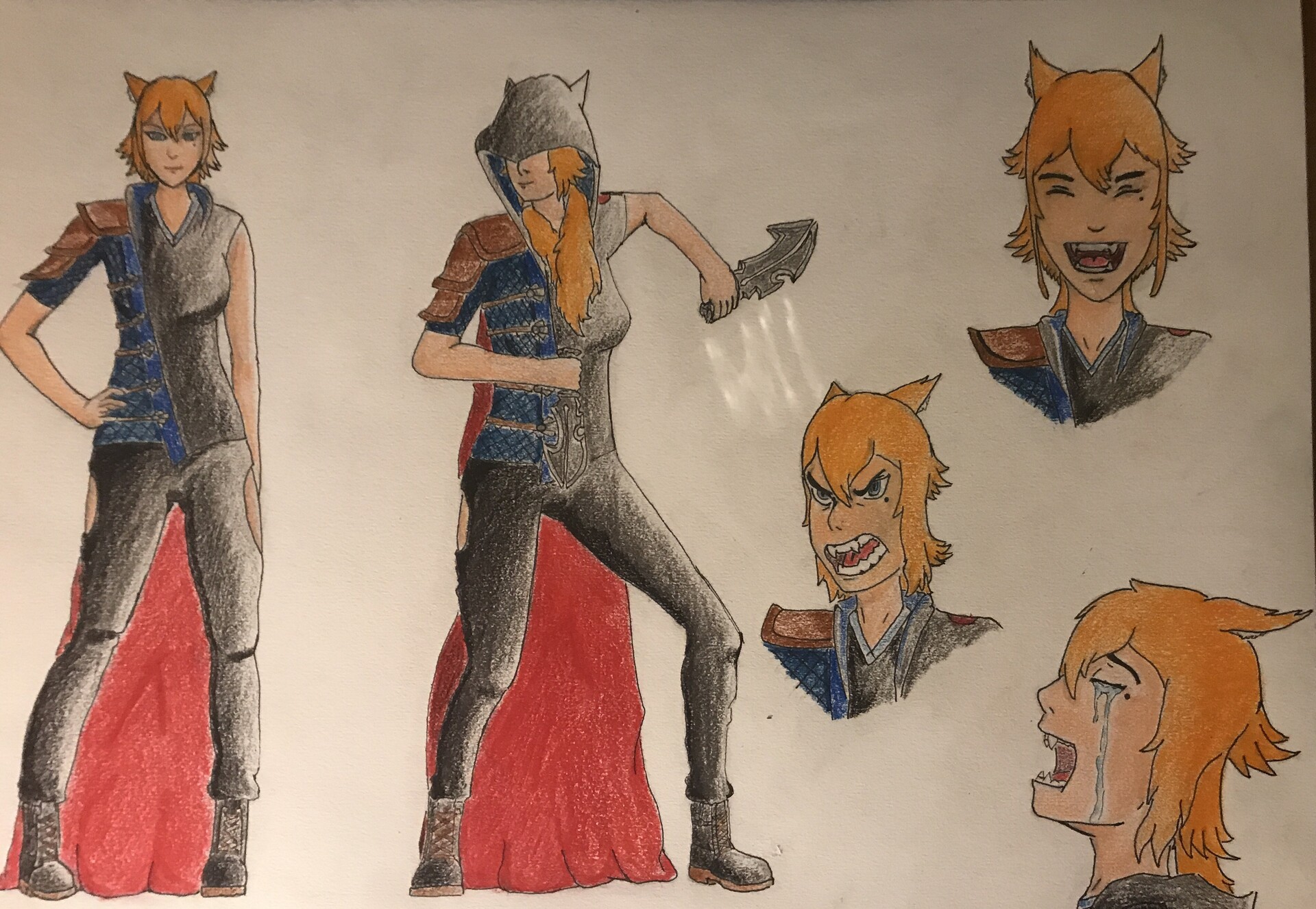 Tiago Matias - 2020 - Adhara as a cat PURRson - Character Sheet