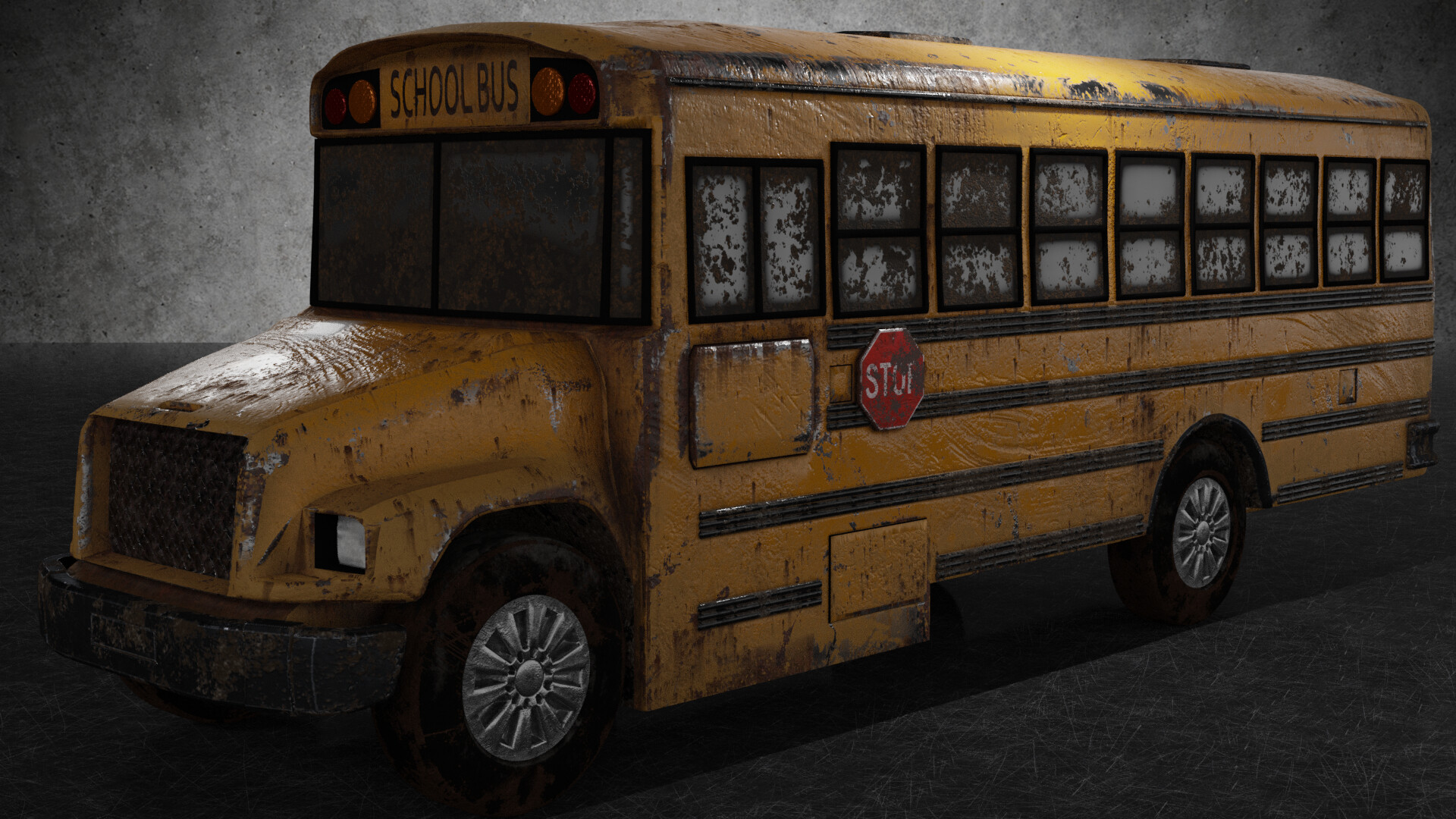 ArtStation - School Bus
